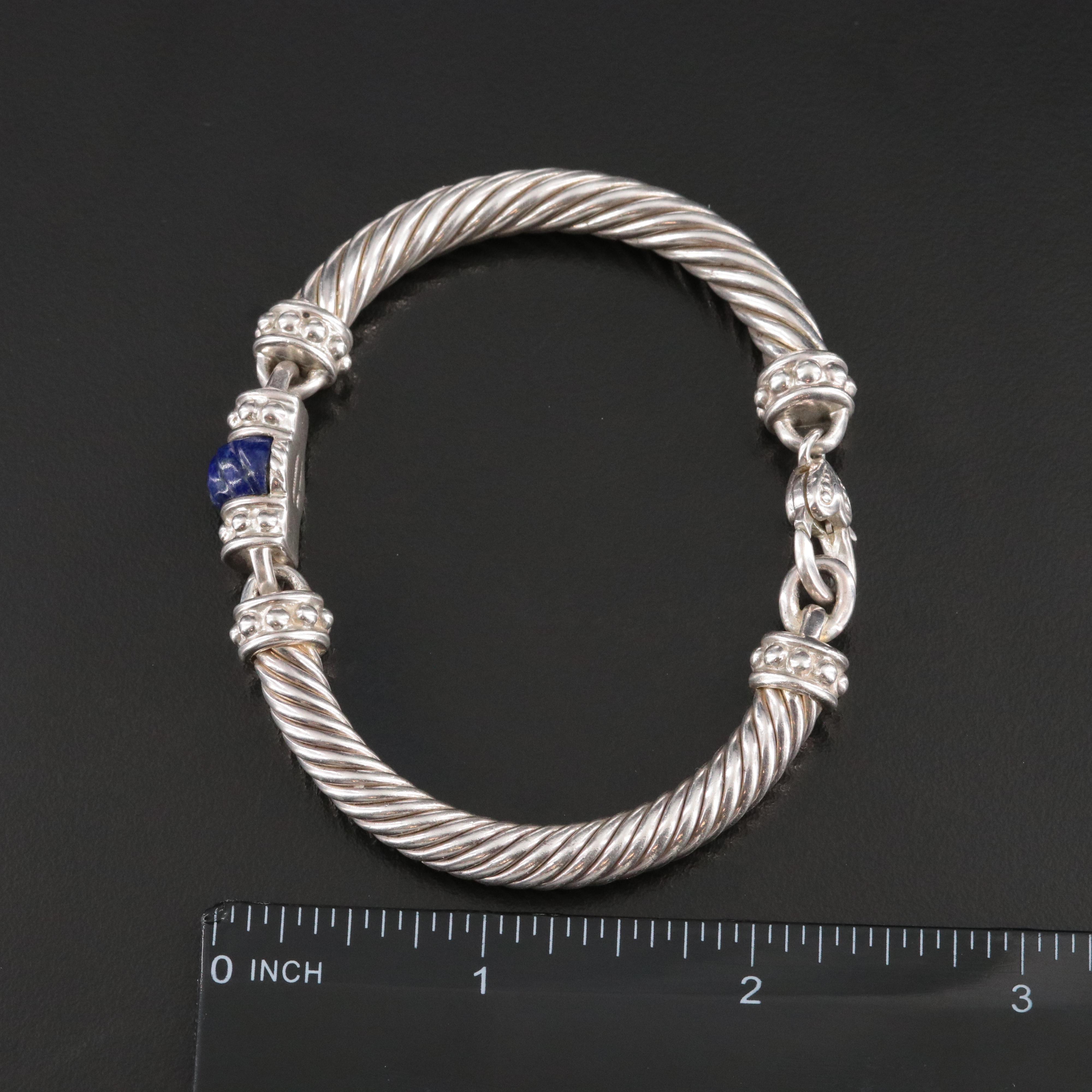Judith Ripka Sterling Lapis Lazuli Bracelet | EBTH