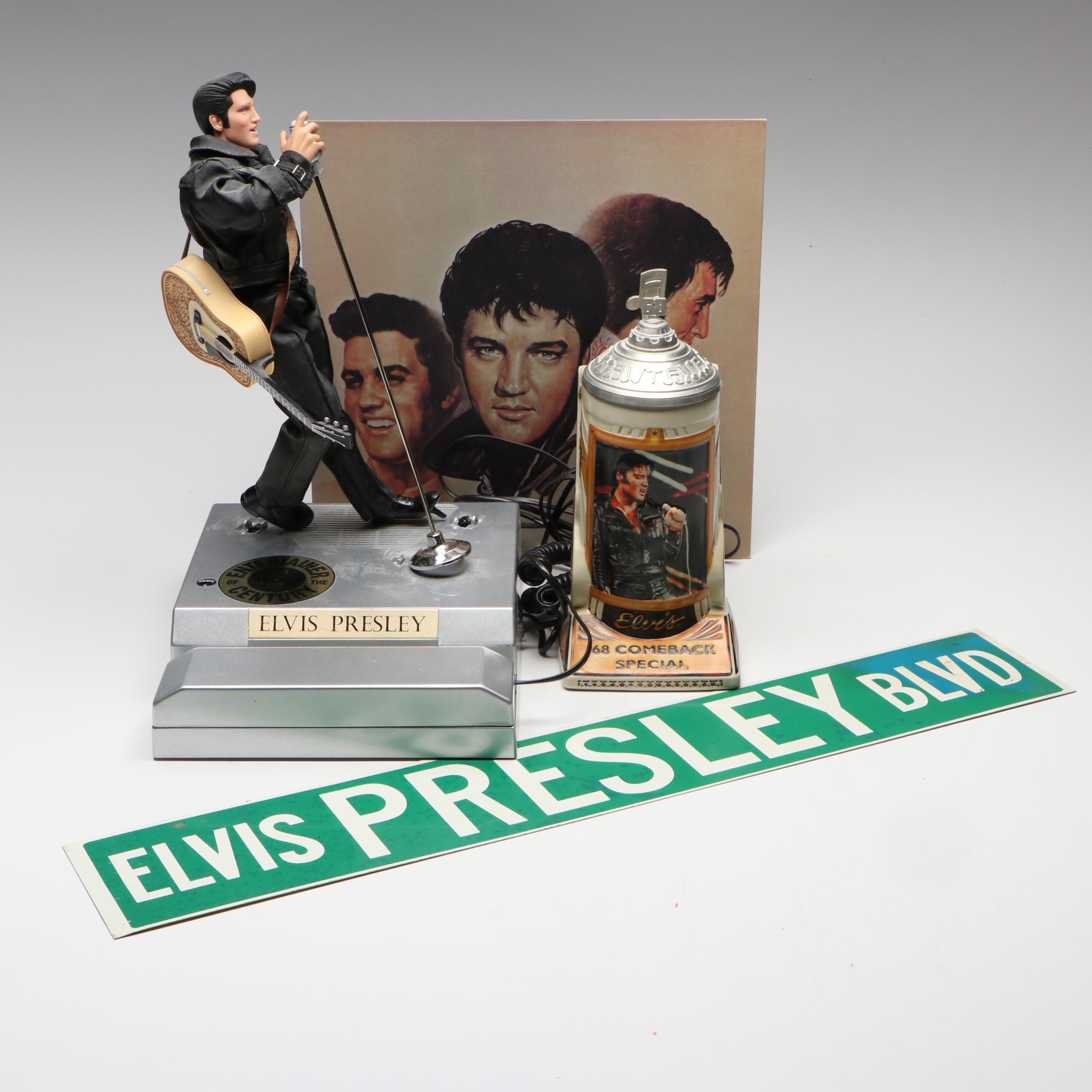 Dancing Elvis Novelty Telephone with More Memorabilia | EBTH