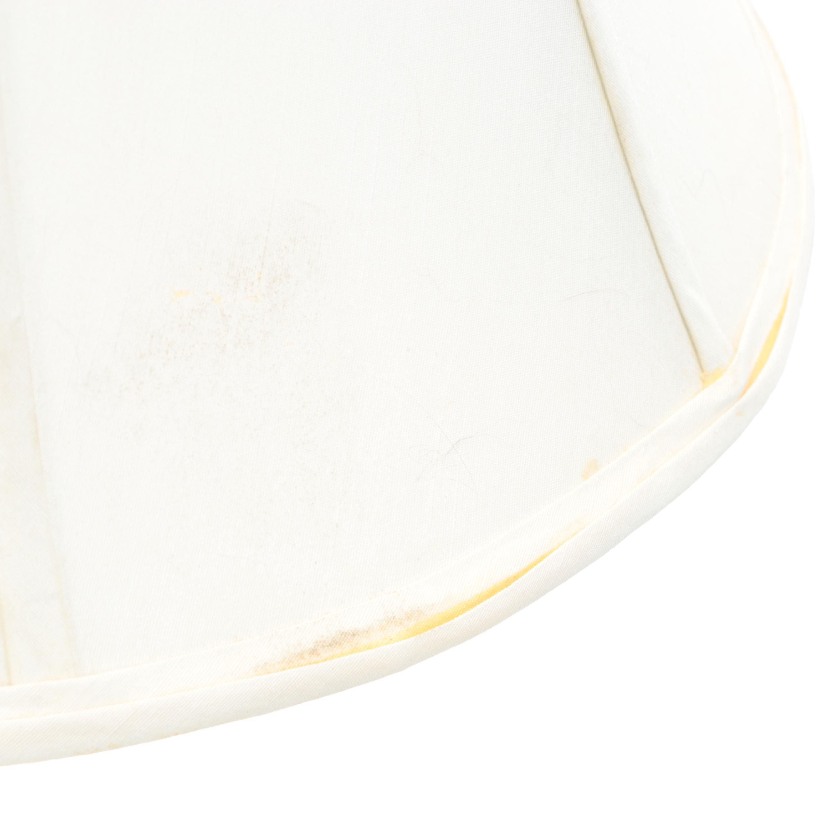 Floral Painted Metal Base Table Lamp | EBTH