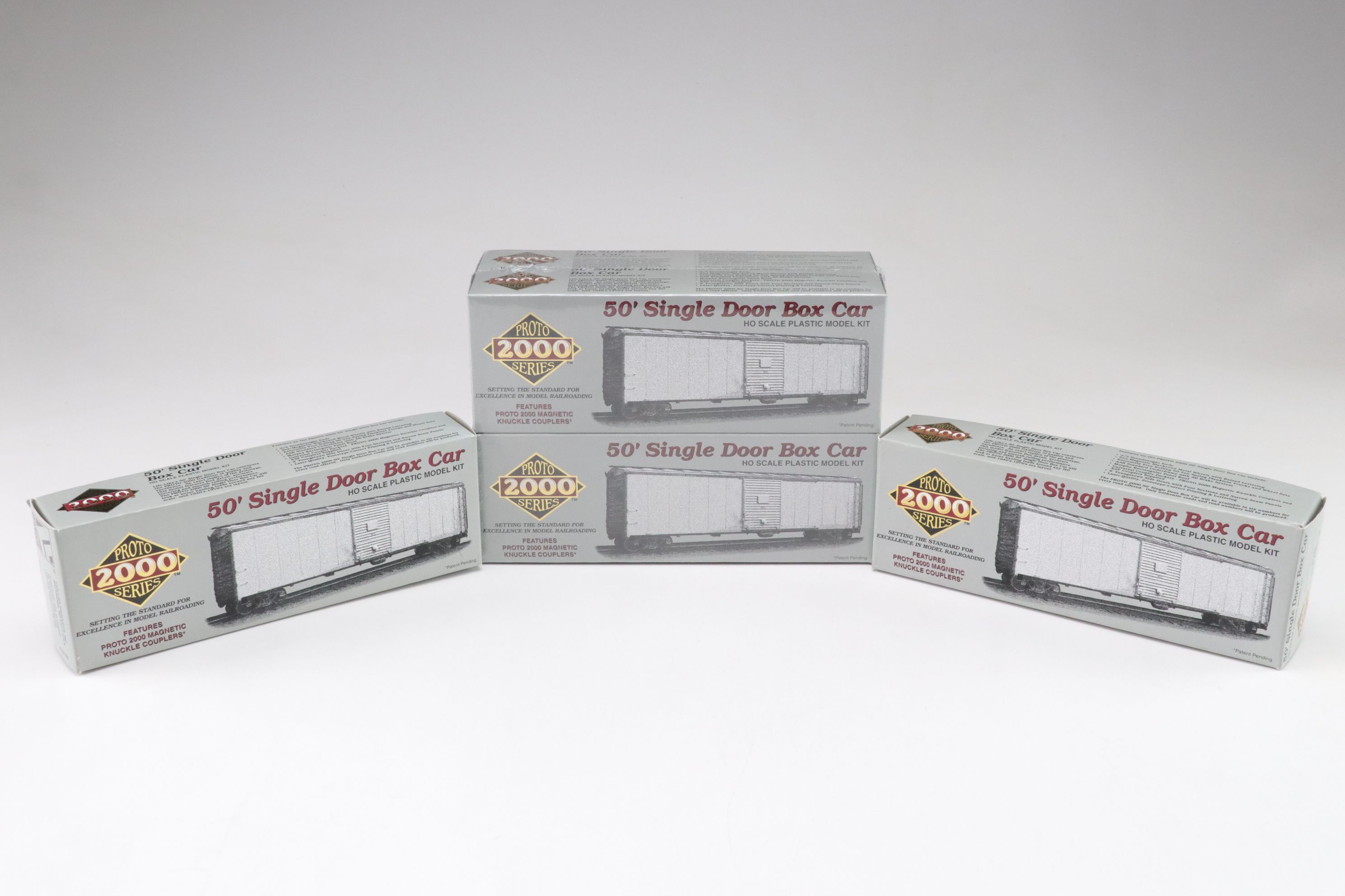 Proto 2000 HO Model Train Box Car Kits with Intermodal Well Cars and ...