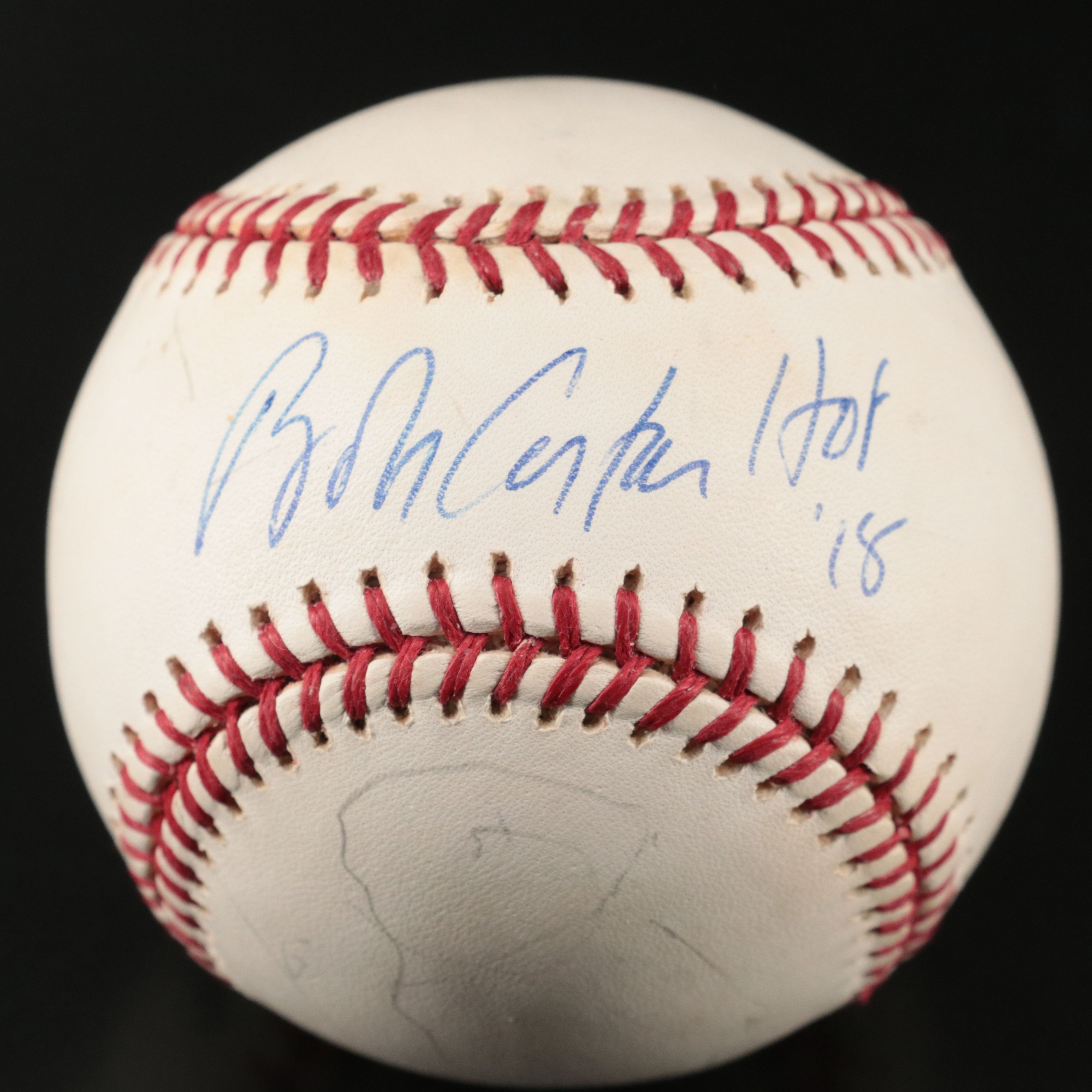 Four Signed Baseballs, Bob Costas, Dan Driessen, Ozzie Virgil Jr., and ...