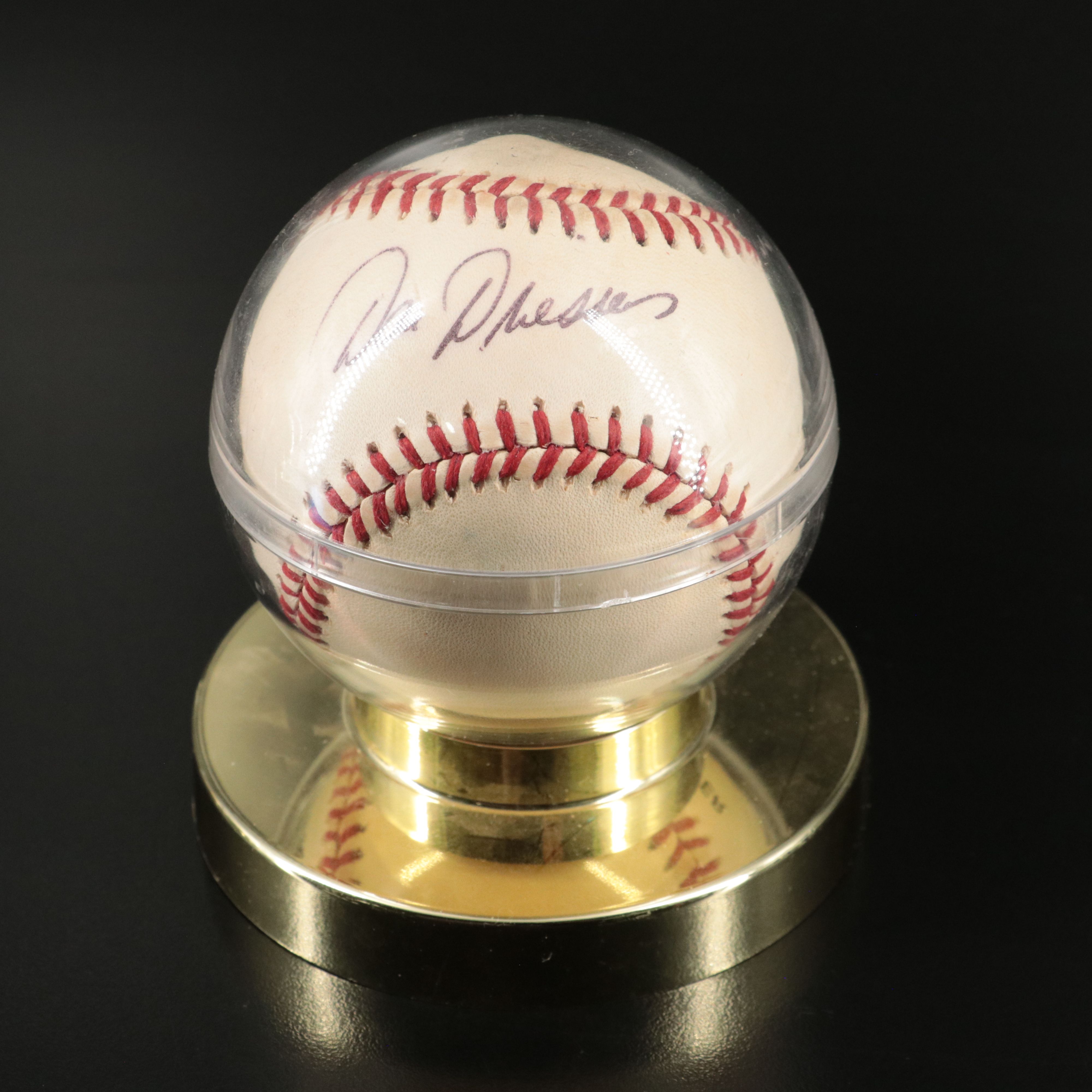 Four Signed Baseballs, Bob Costas, Dan Driessen, Ozzie Virgil Jr., and ...