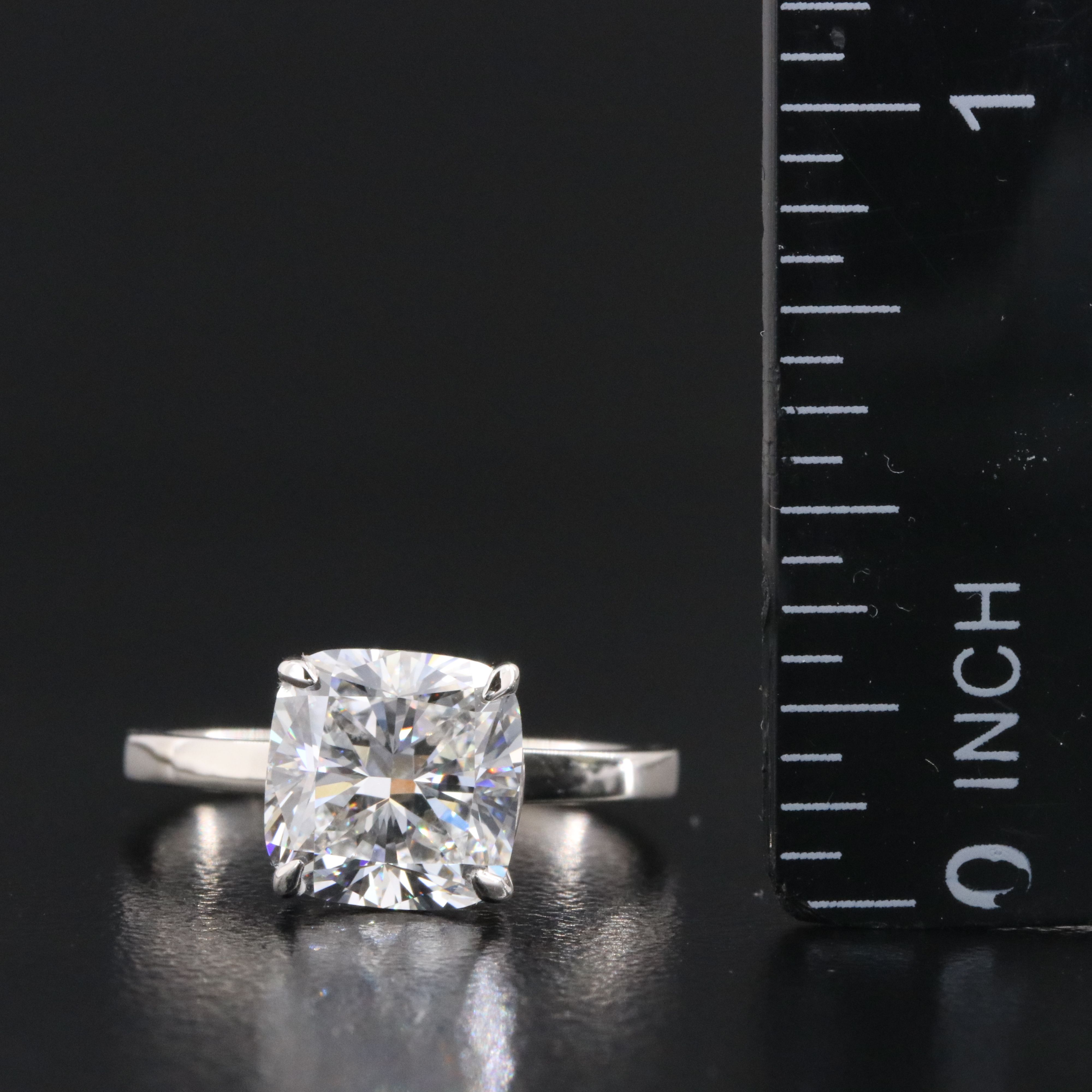 Platinum 2.79 CT Lab Grown Diamond Solitaire Ring with IGI Report | EBTH