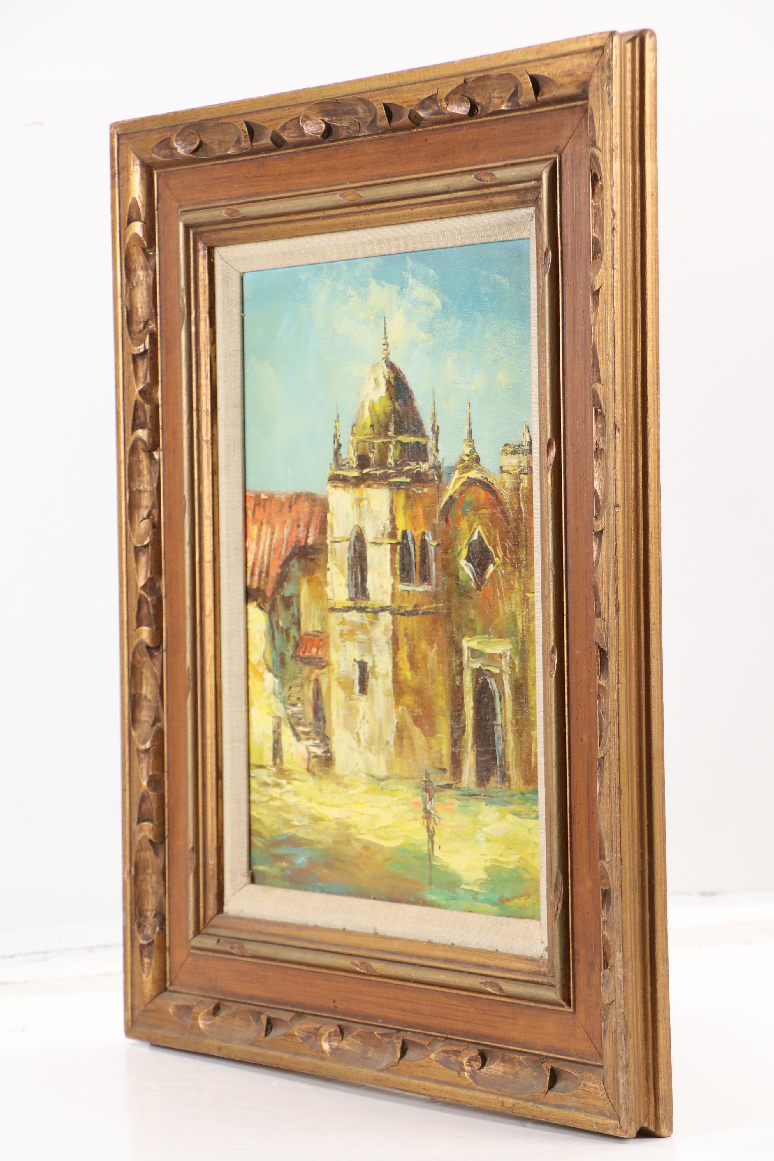 Oil Painting of Carmel Mission Landscape, Circa 1970 | EBTH