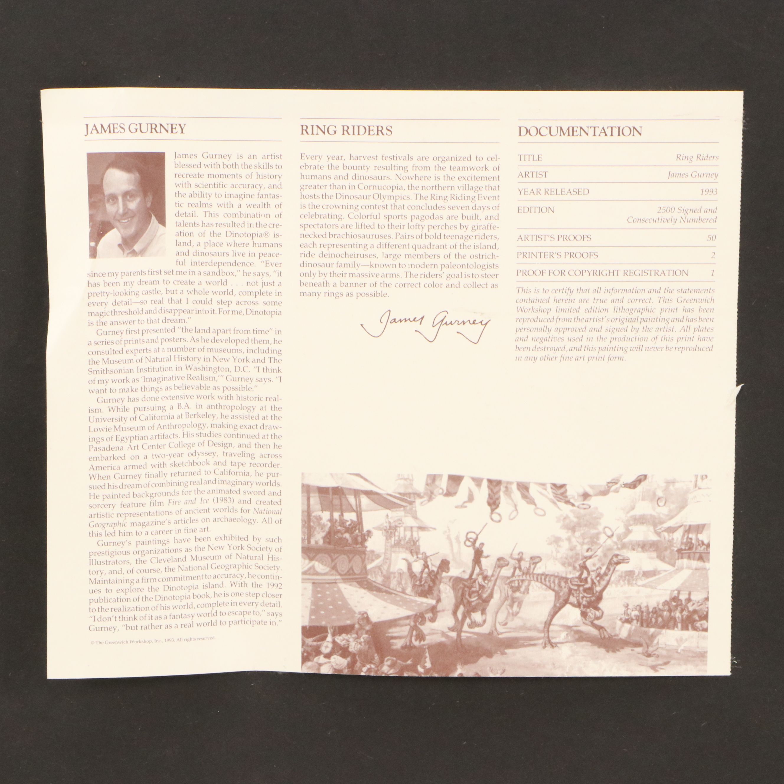 James Gurney Offset Lithograph "Ring Riders," Late 20th C. | EBTH