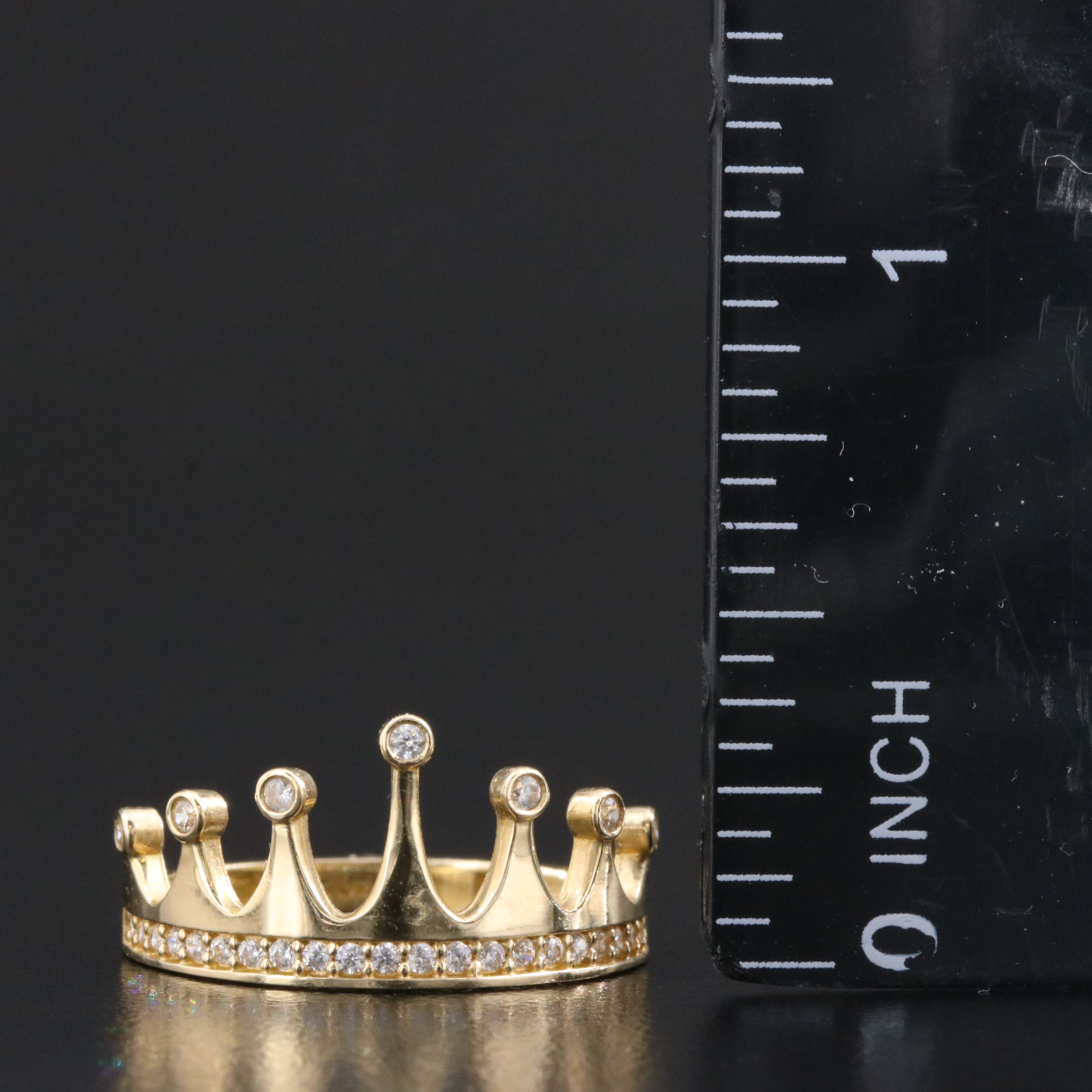 10K CZ Crown Ring | EBTH