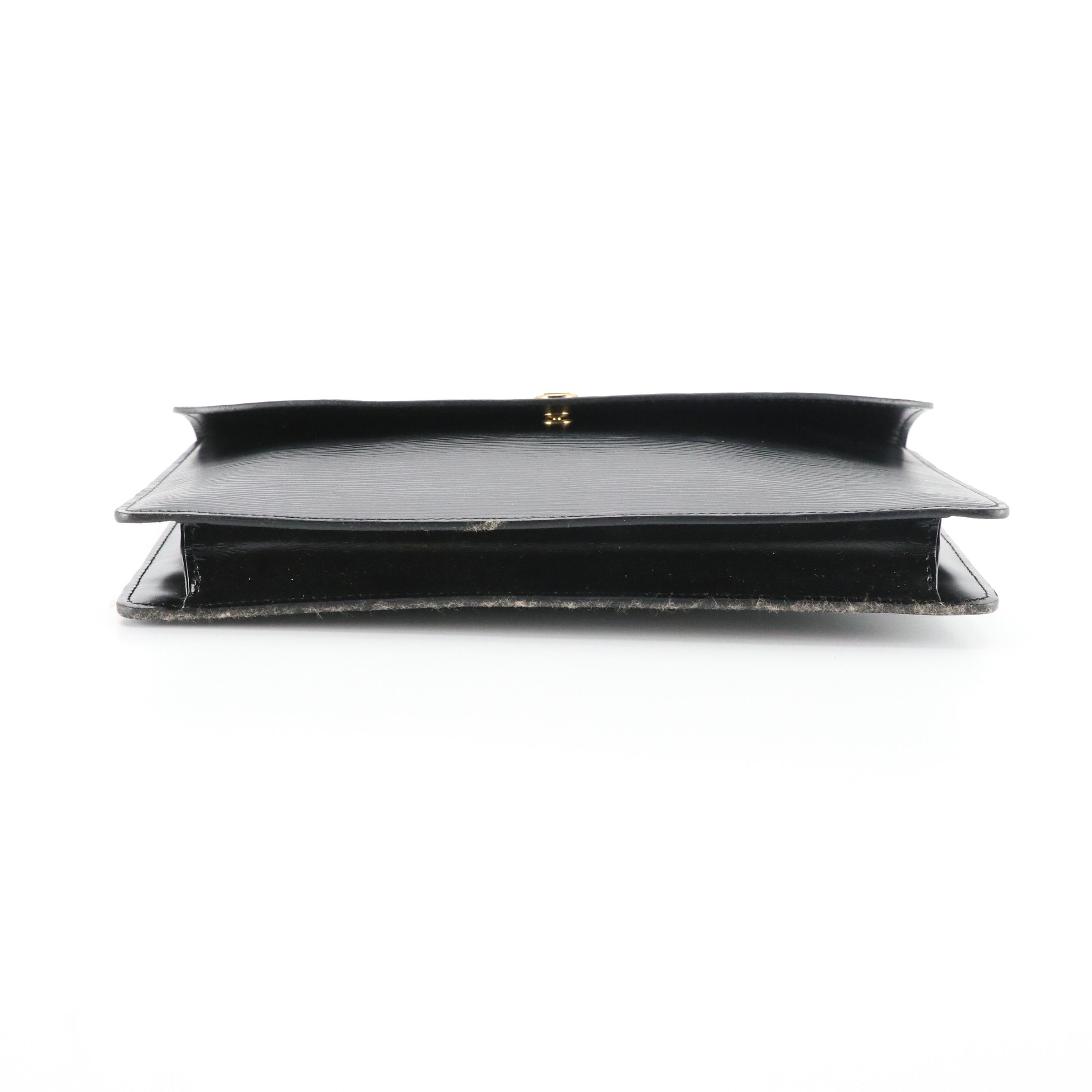 Louis Vuitton Montaigne 27 Clutch in Black Epi Leather | EBTH