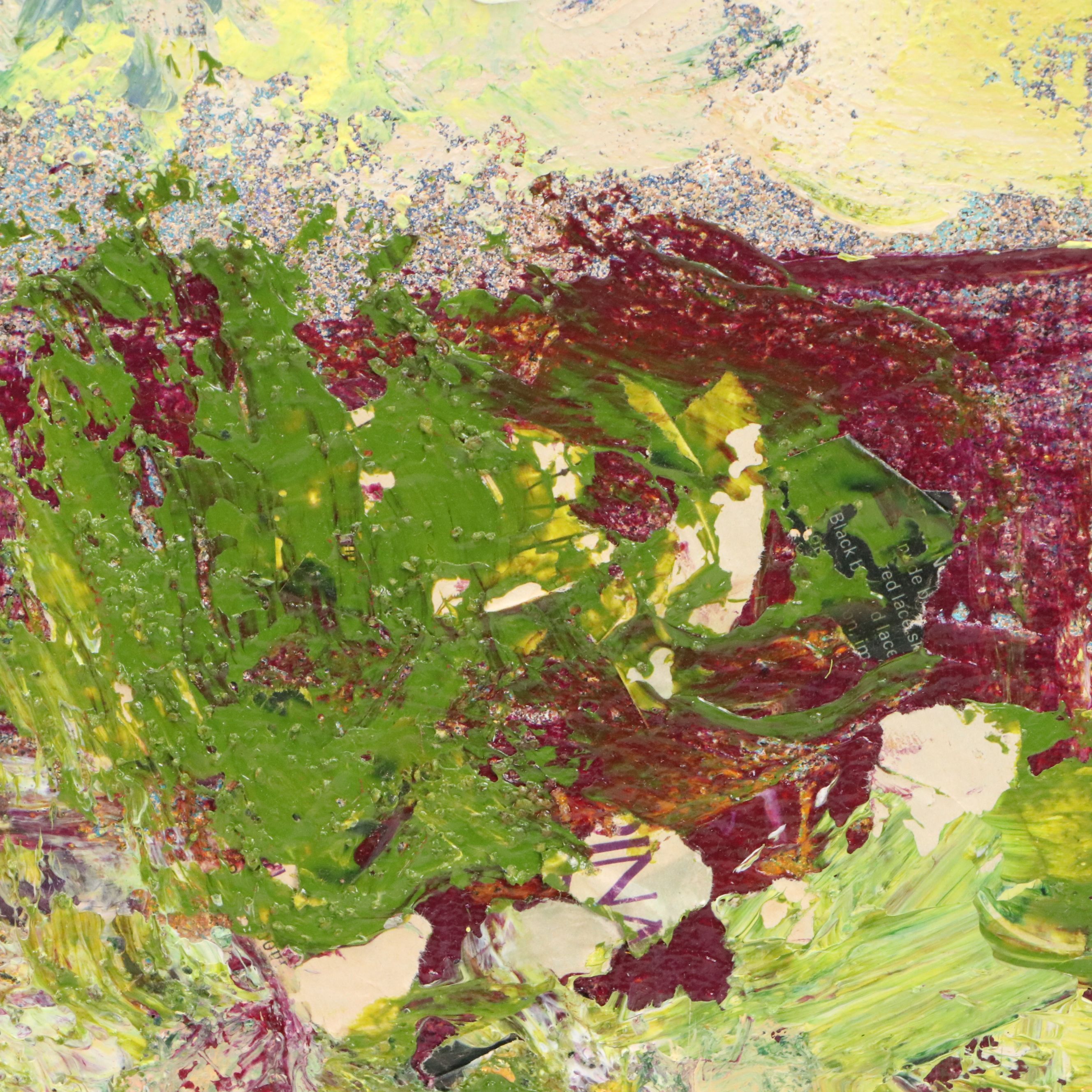 H. Heather Edelman Abstract Oil Painting "Reflections of Heaven Above ...