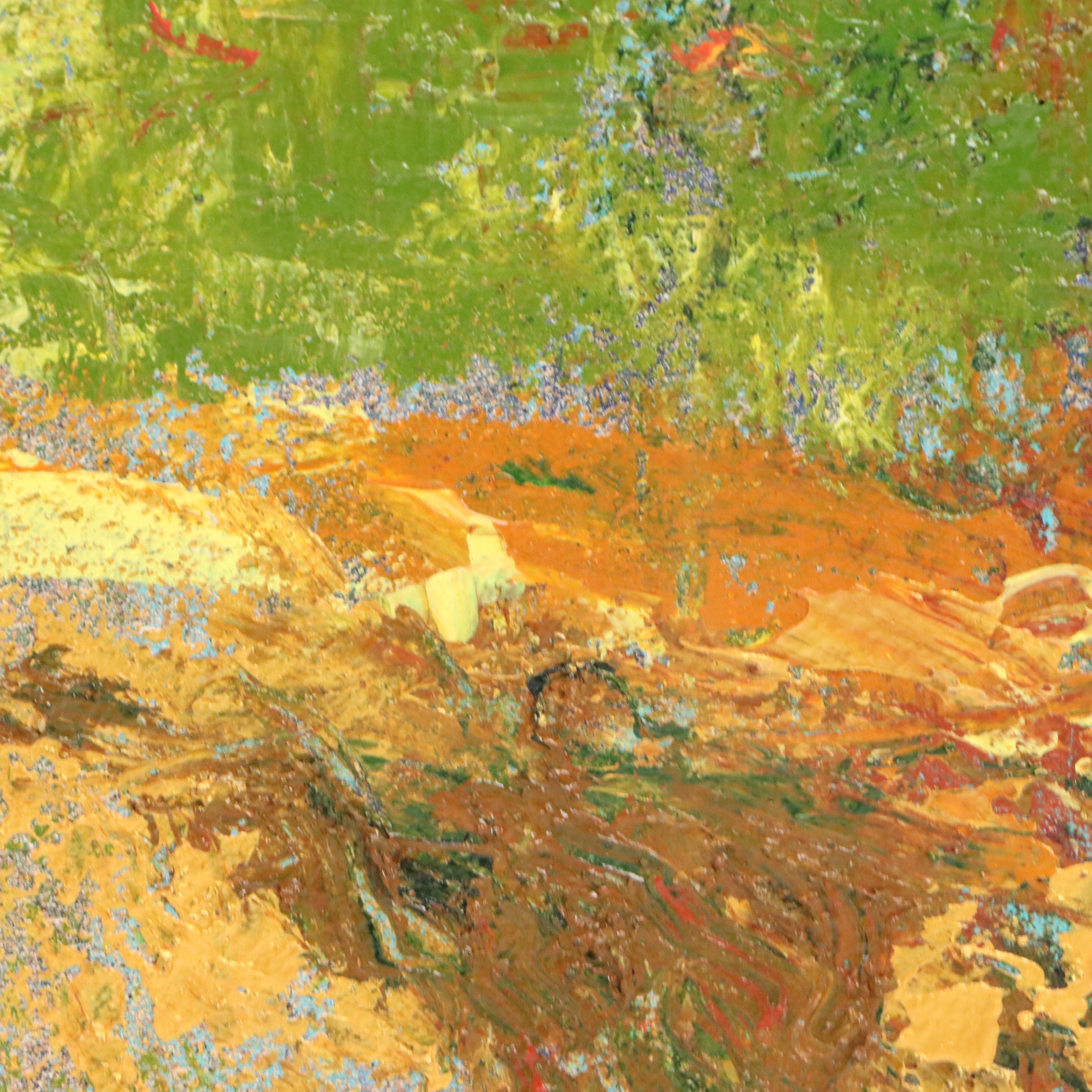 H. Heather Edelman Abstract Oil Painting "Reflections of Heaven Above ...