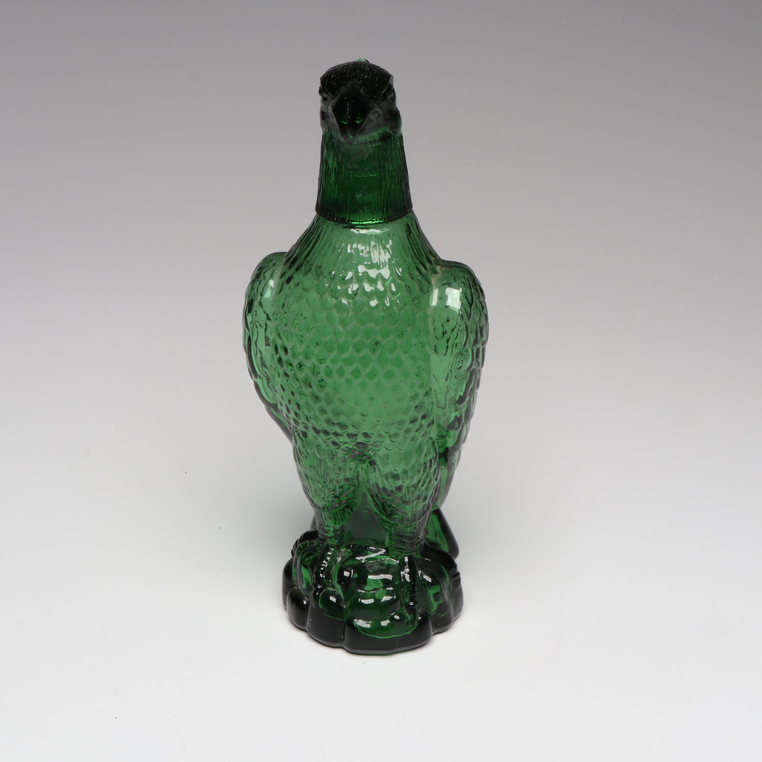 Italian Fish-Shaped Red Wine Bottle with Other Green Eagle Decanter | EBTH
