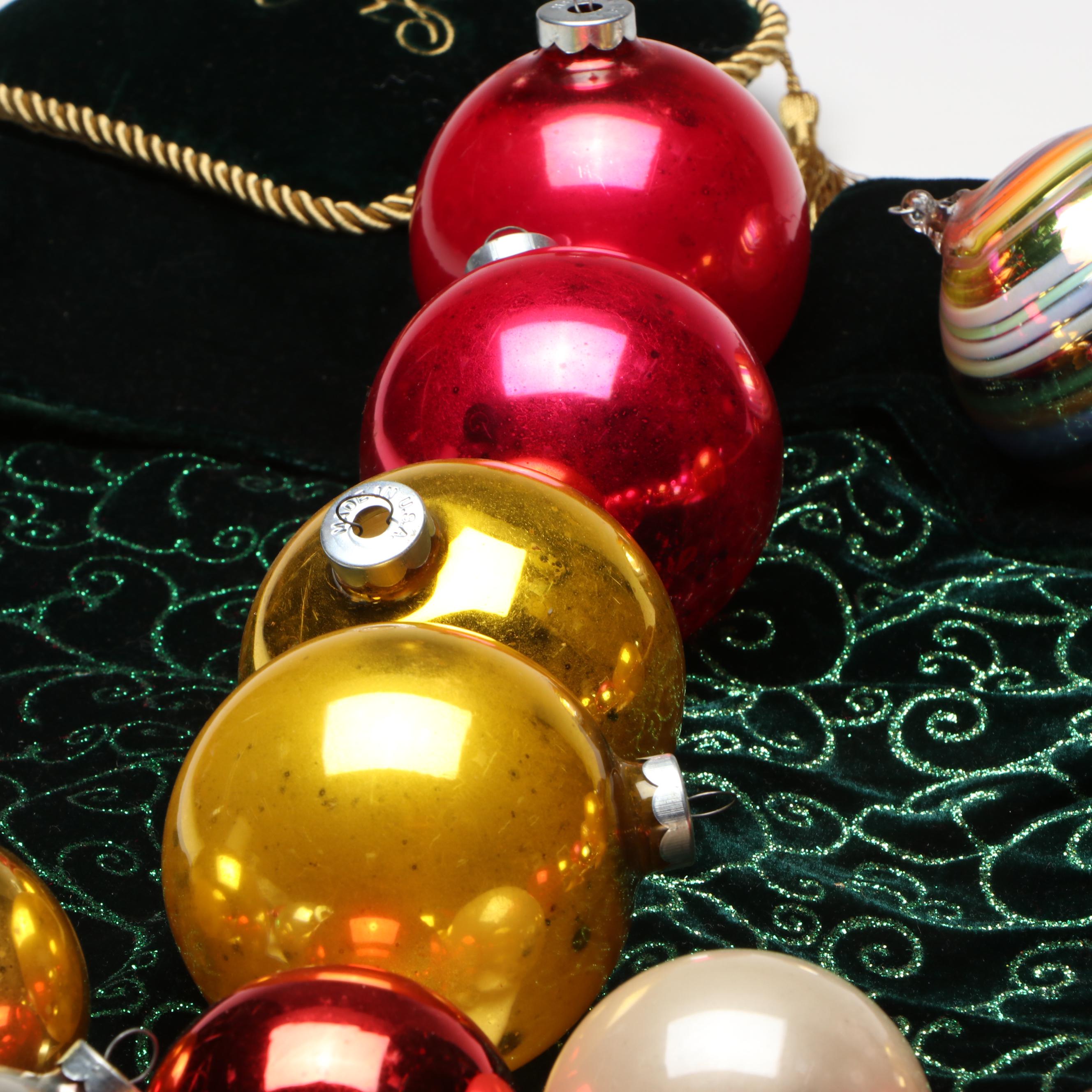 Stockings and Glass Christmas Ornaments | EBTH