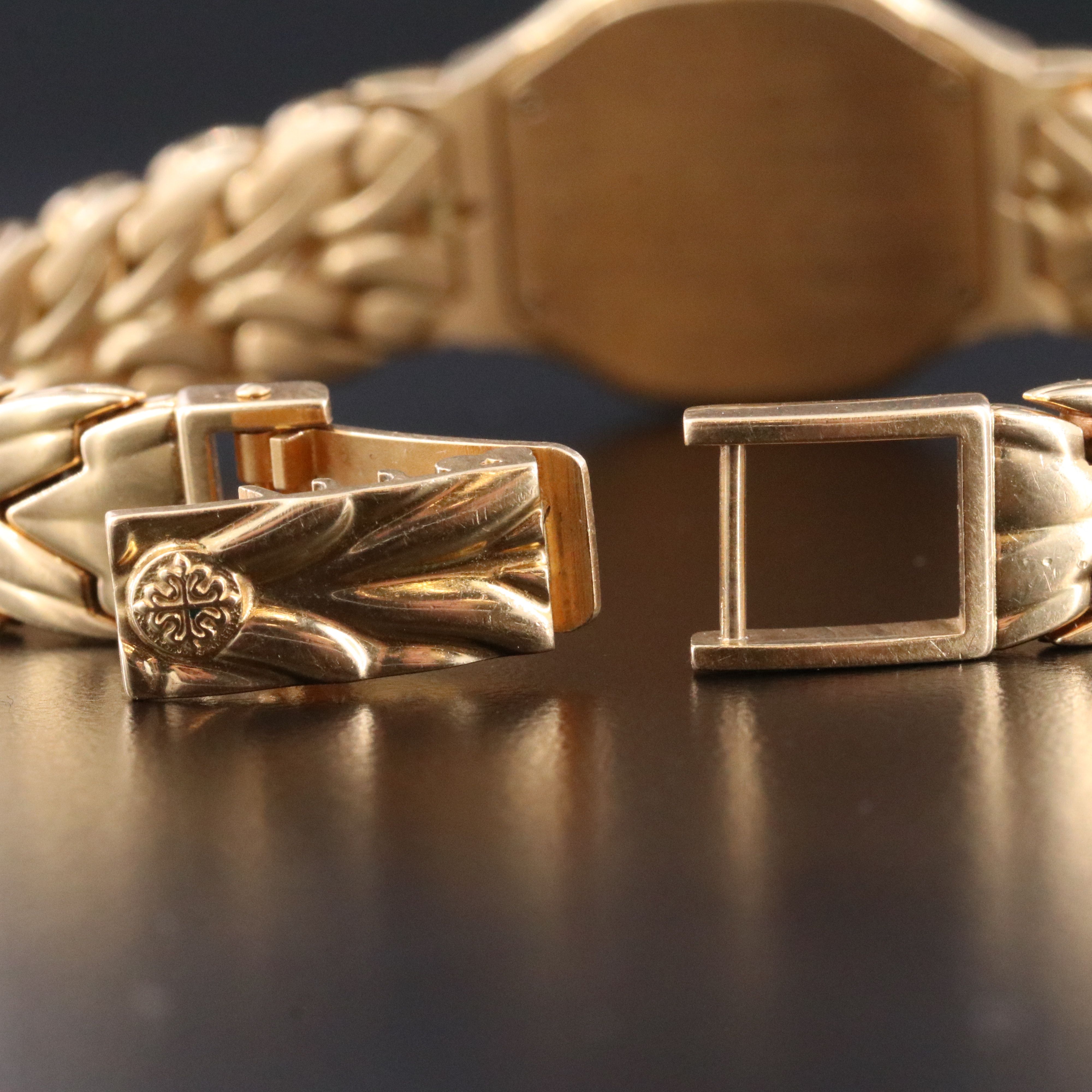 Patek Philippe "La Flamme" 18K M.O.P. Factory Diamond Dial & Band ...