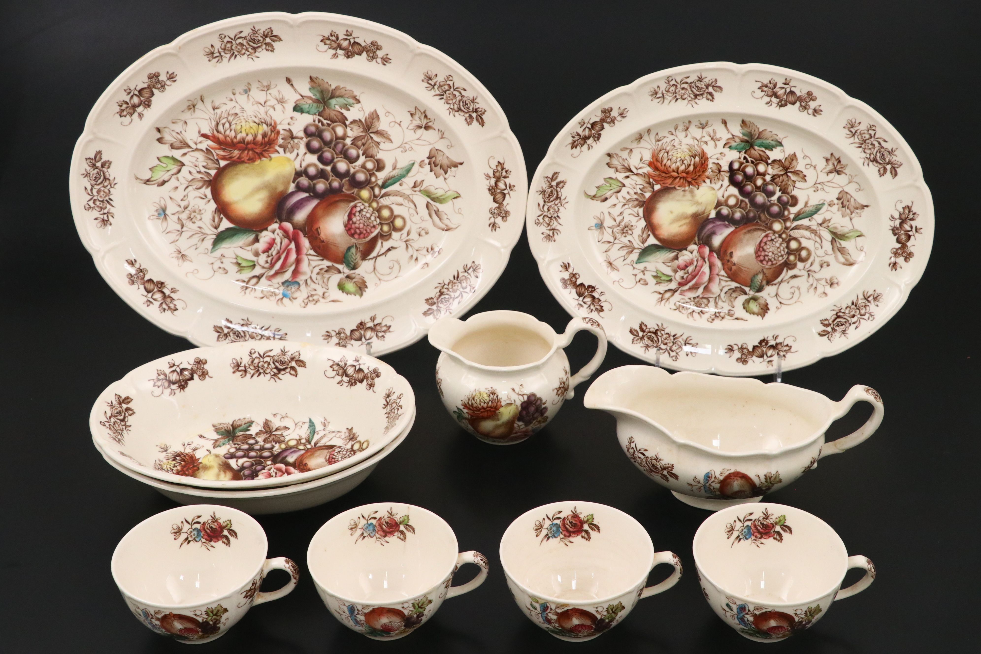Johnson Bros. "Windsor Fruit" Ceramic Dinnerware and Serving Pieces ...