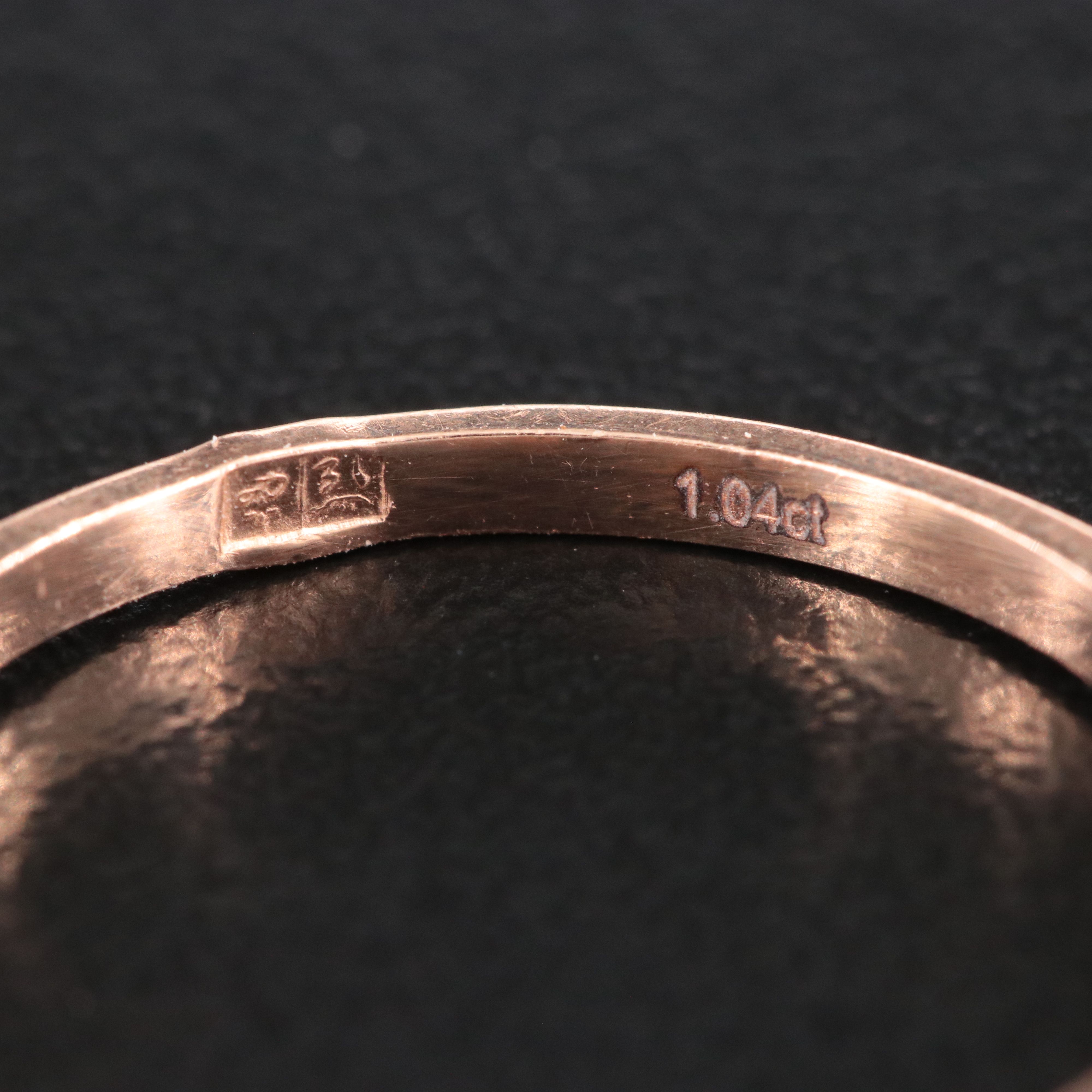 14K Rose Gold 1.014 CT Lab Grown Diamond Ring | EBTH