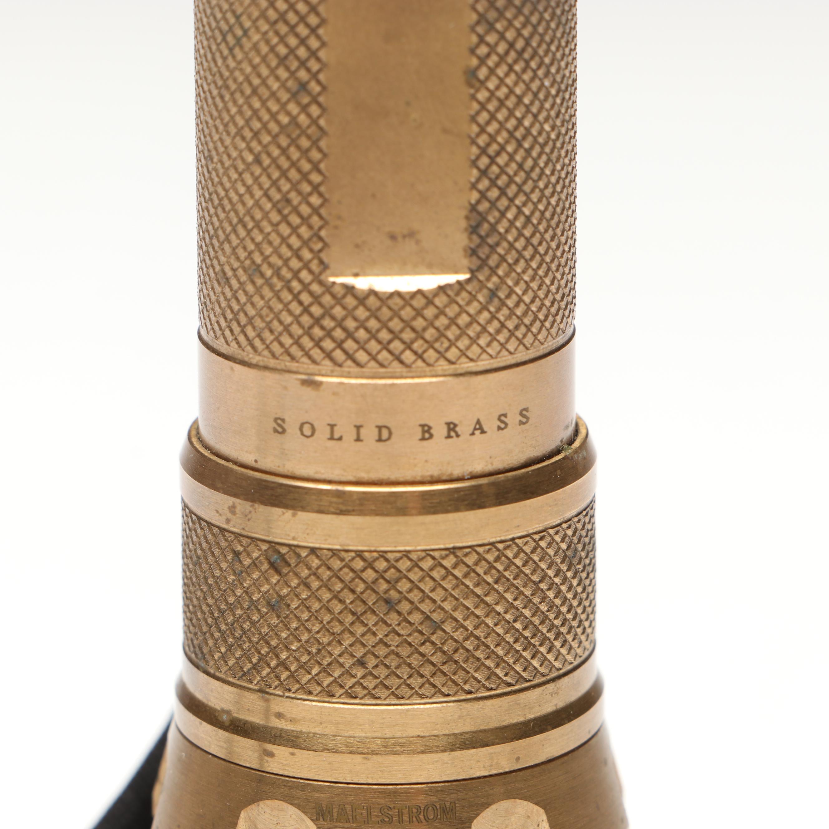 Maelstrom MMR-X Solid Brass Flashlight | EBTH