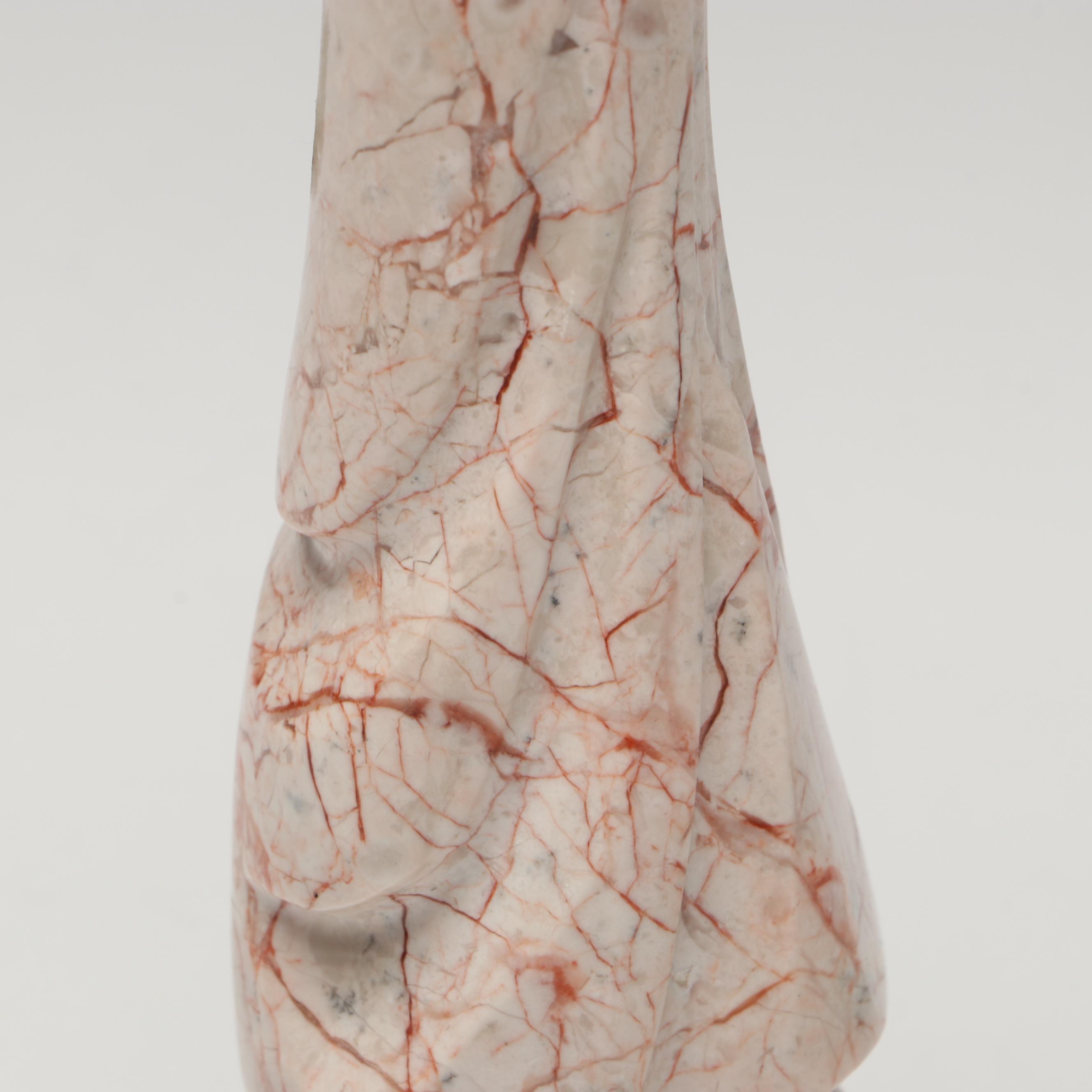 Carved Madonna Figure with Framed Vintage Sepia Tone Print | EBTH