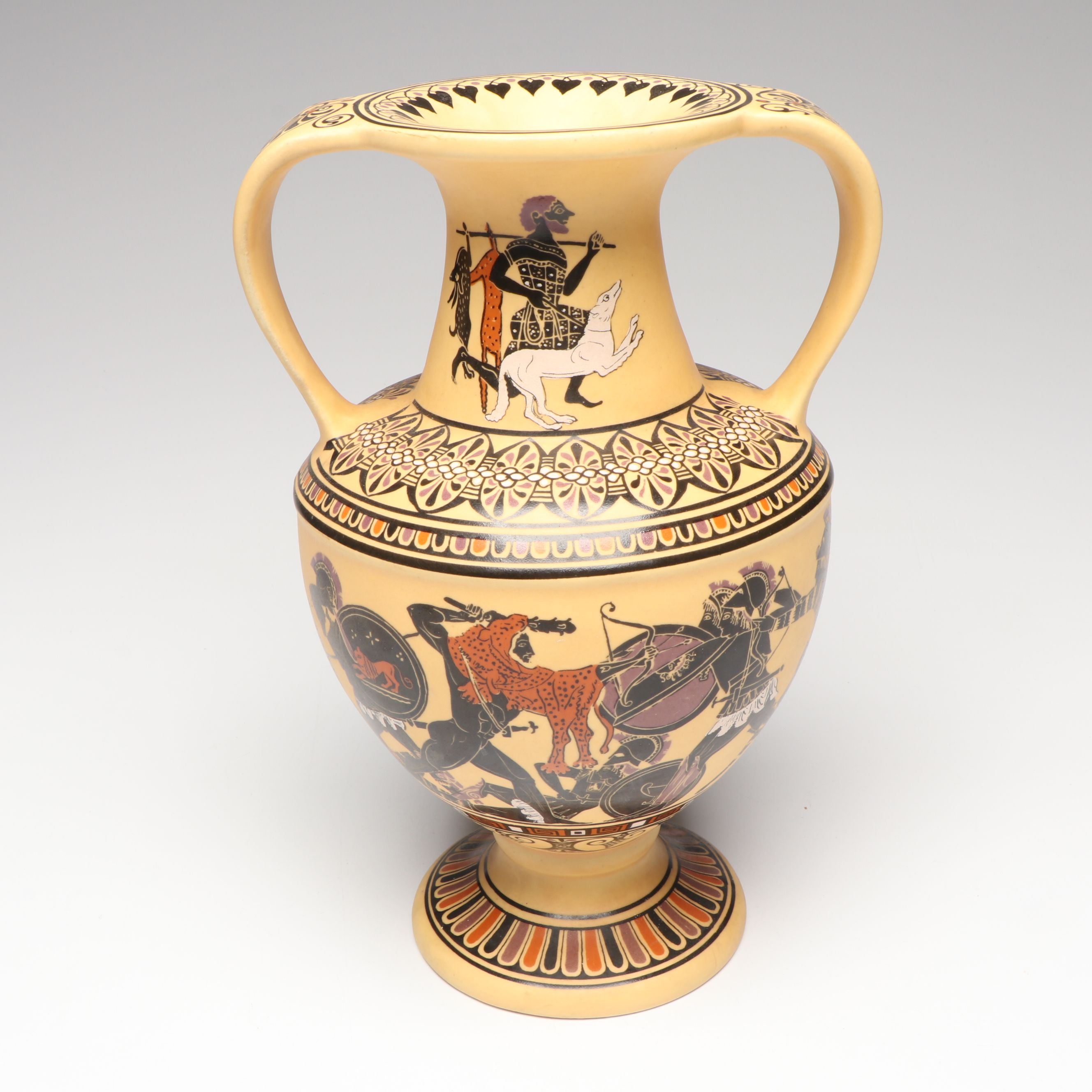 Grecian Vase After "Herakles and the Amazons" by Smikros with Other ...