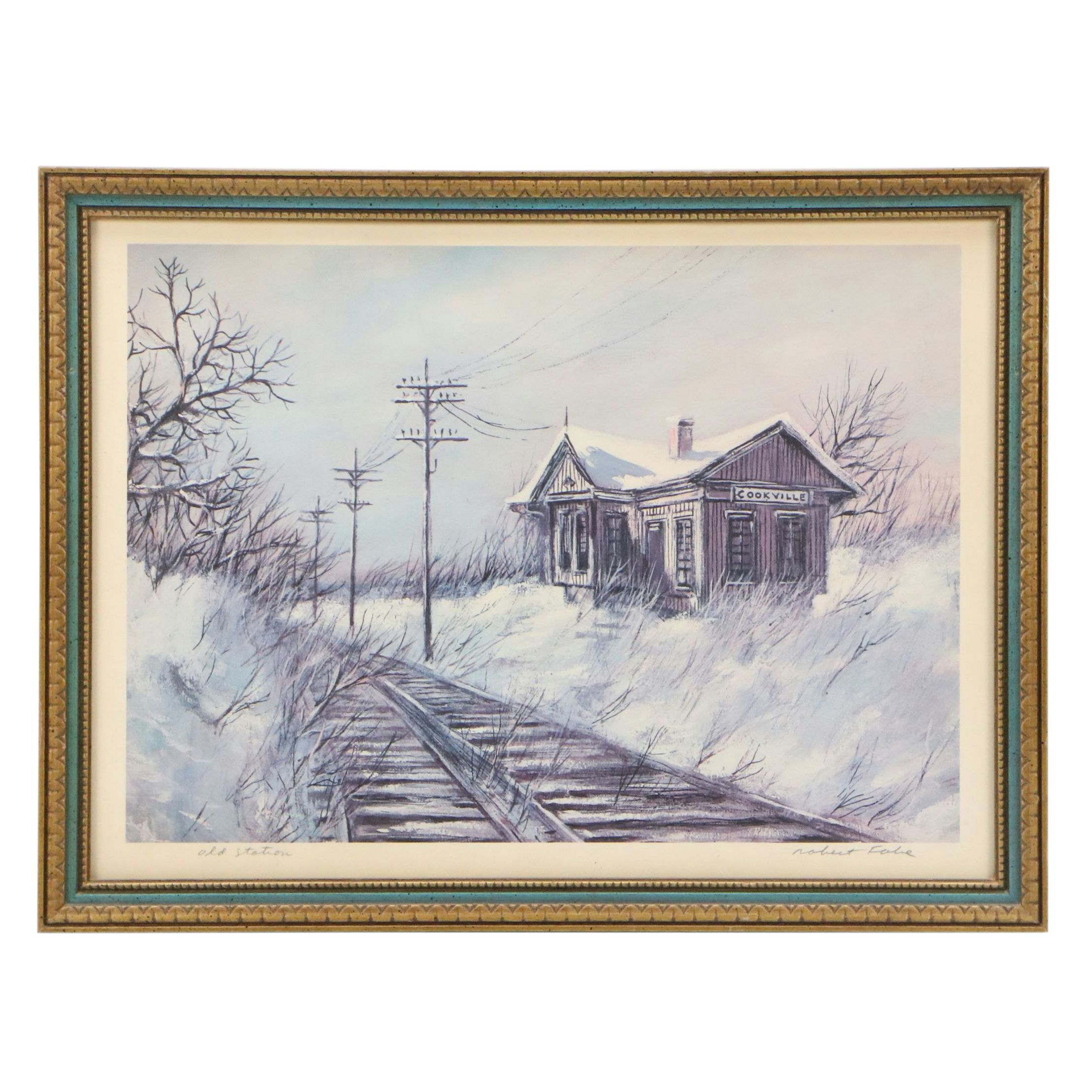Robert Fabe Offset Lithograph "Old Station" | EBTH