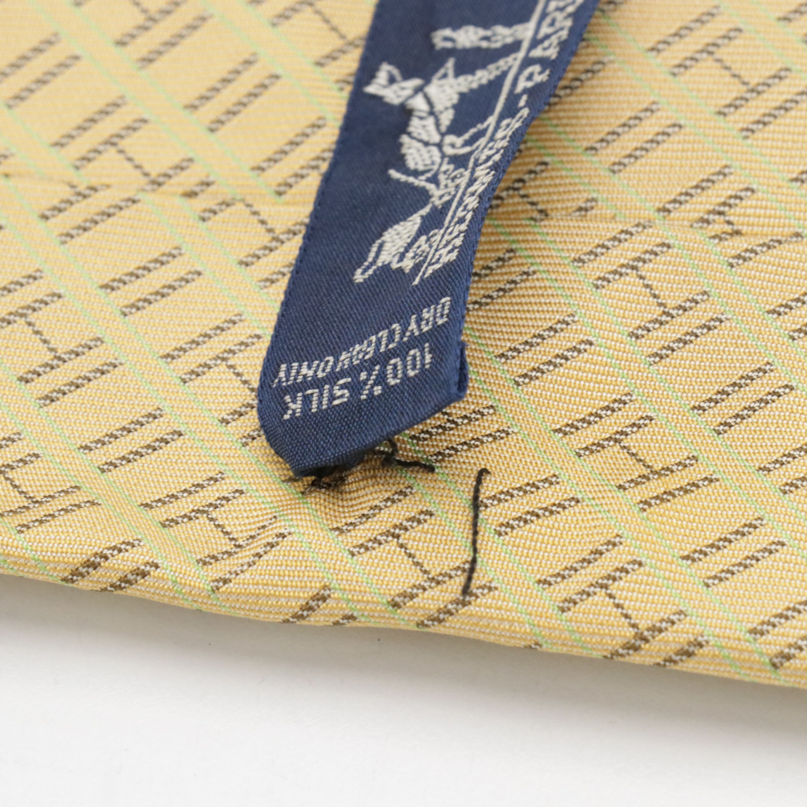 Hermès H Pattern Diagonal Stripe Necktie in Silk Jacquard | EBTH
