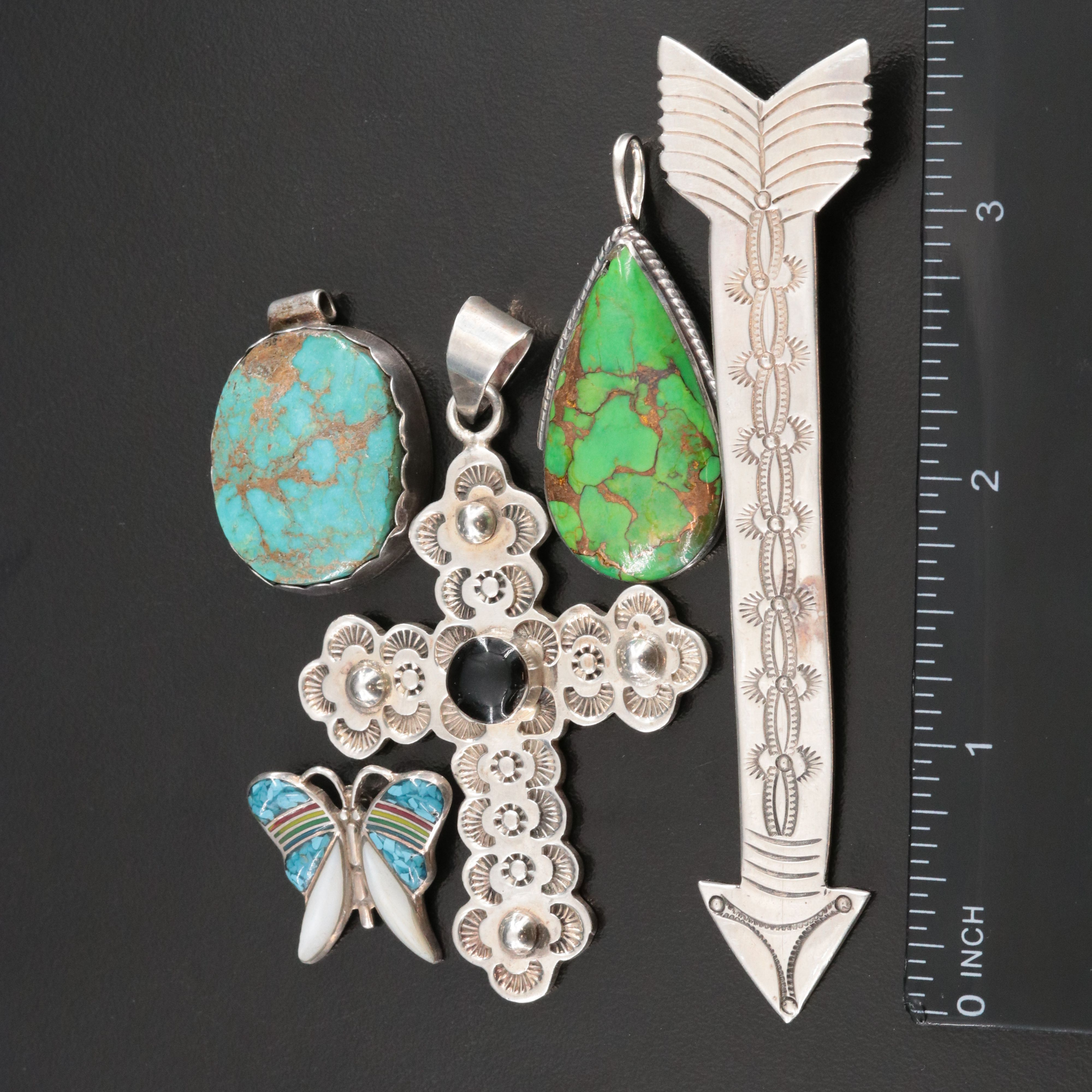 Southwestern Sterling and Brooch Collection Including Signed | EBTH