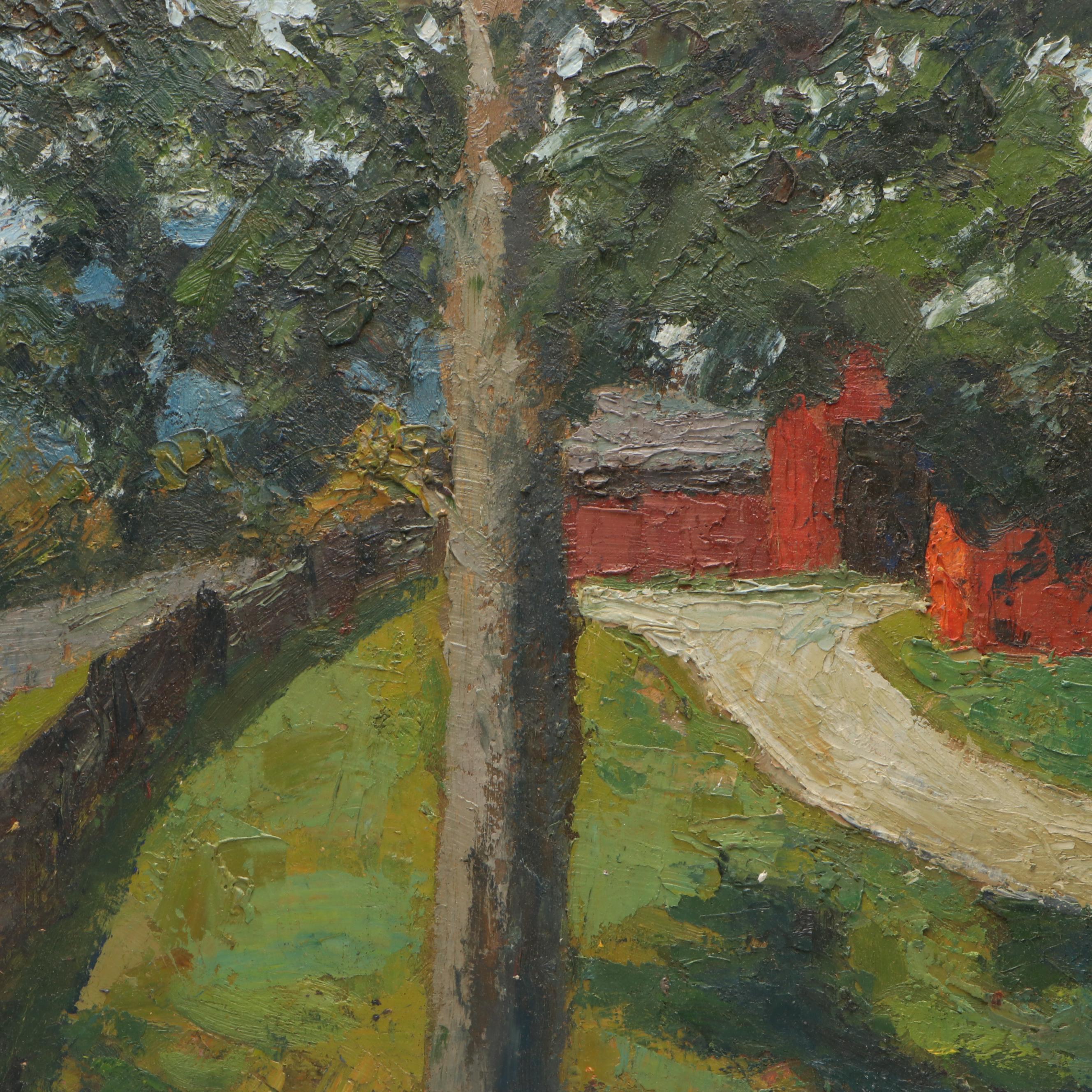 Susan Grisell Rural New England Landscape Oil Painting | EBTH