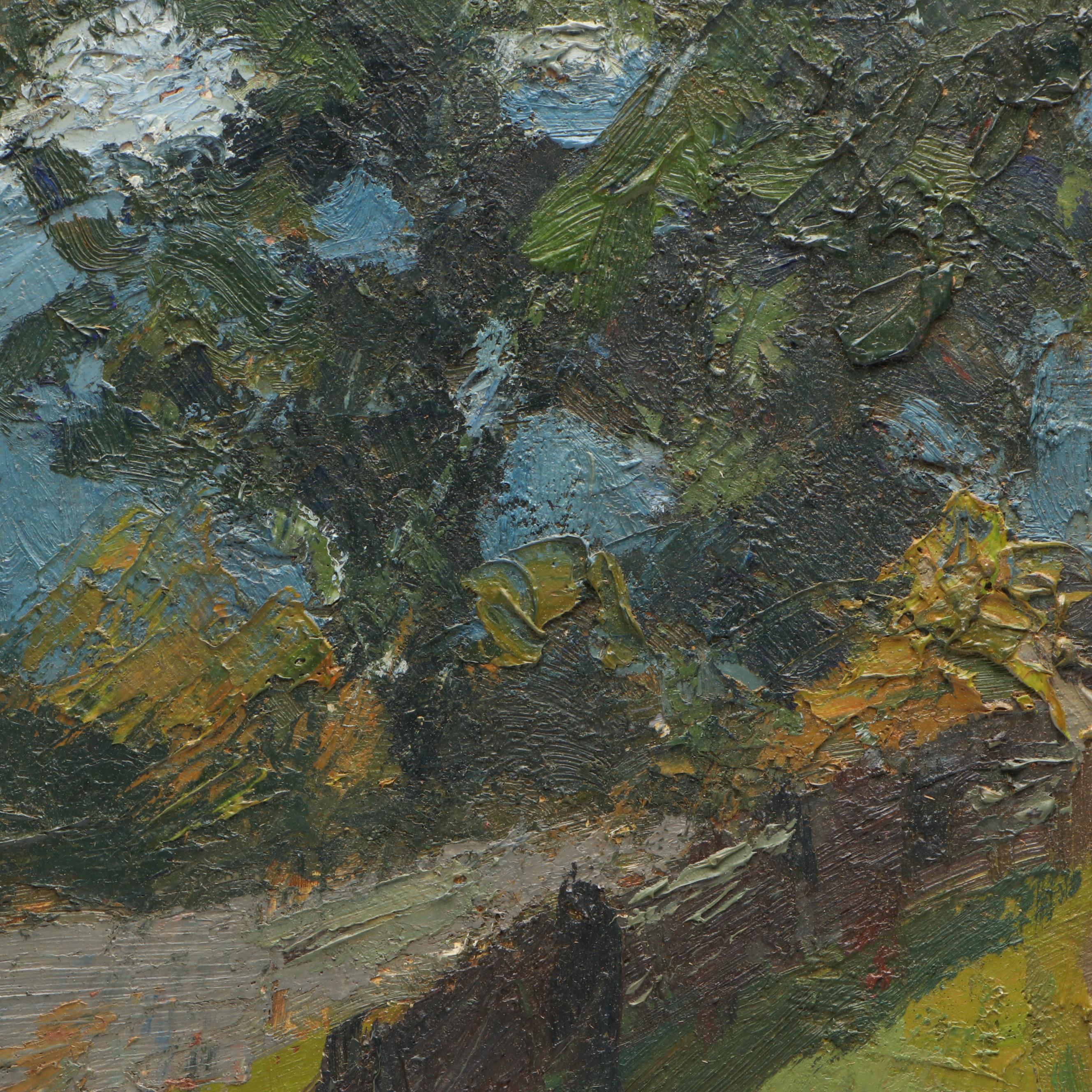 Susan Grisell Rural New England Landscape Oil Painting | EBTH