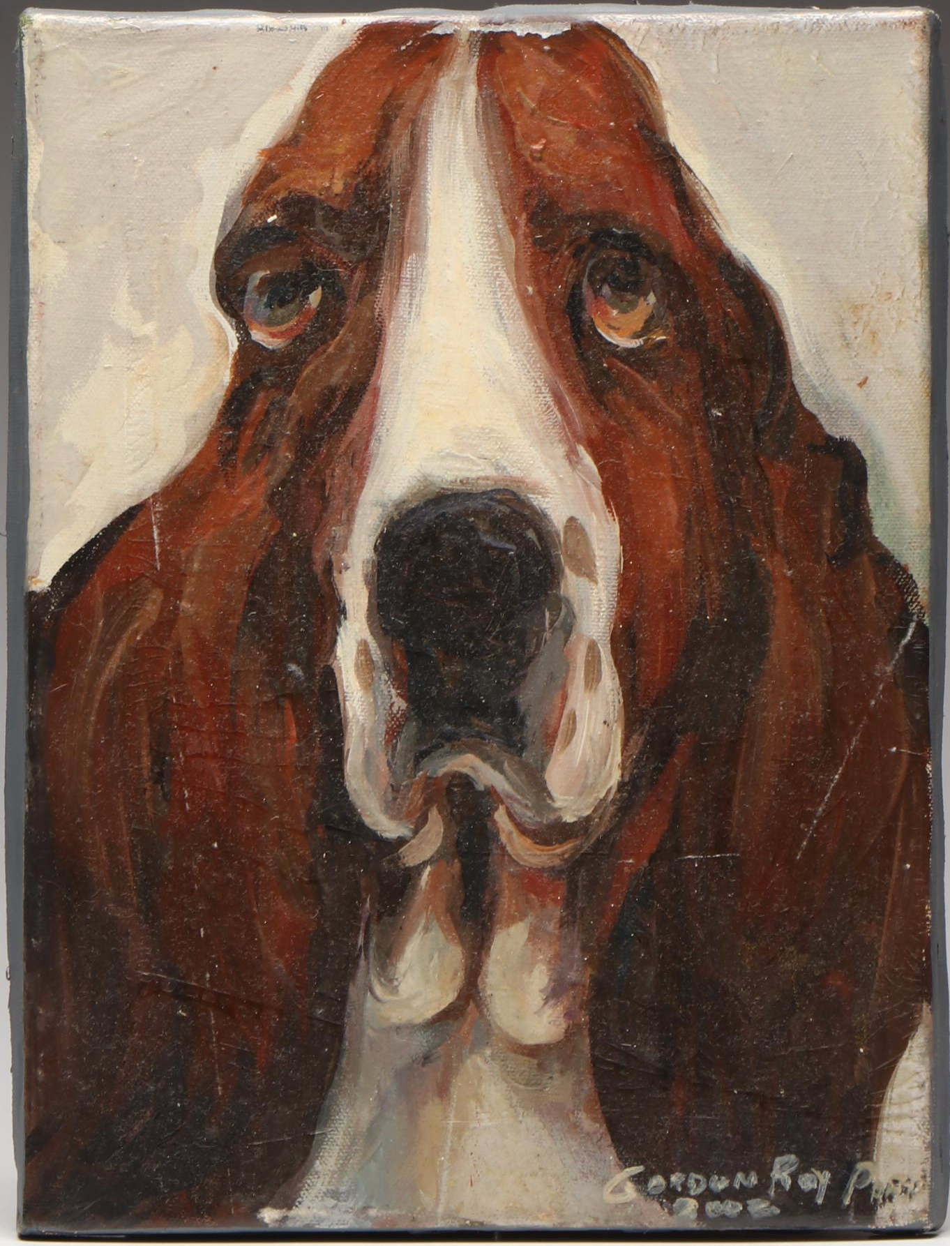 Oil Painting of Basset Hound "Sad Sam," 2002 | EBTH