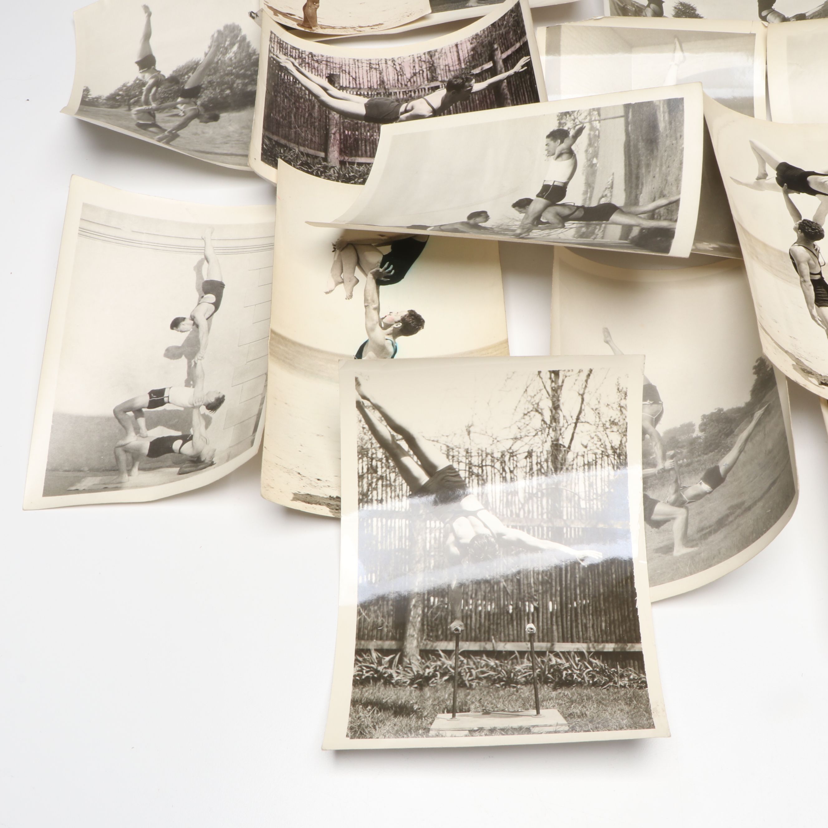 Silver Gelatin and Platinum Print Photographs of Acrobat Team, 1930s | EBTH