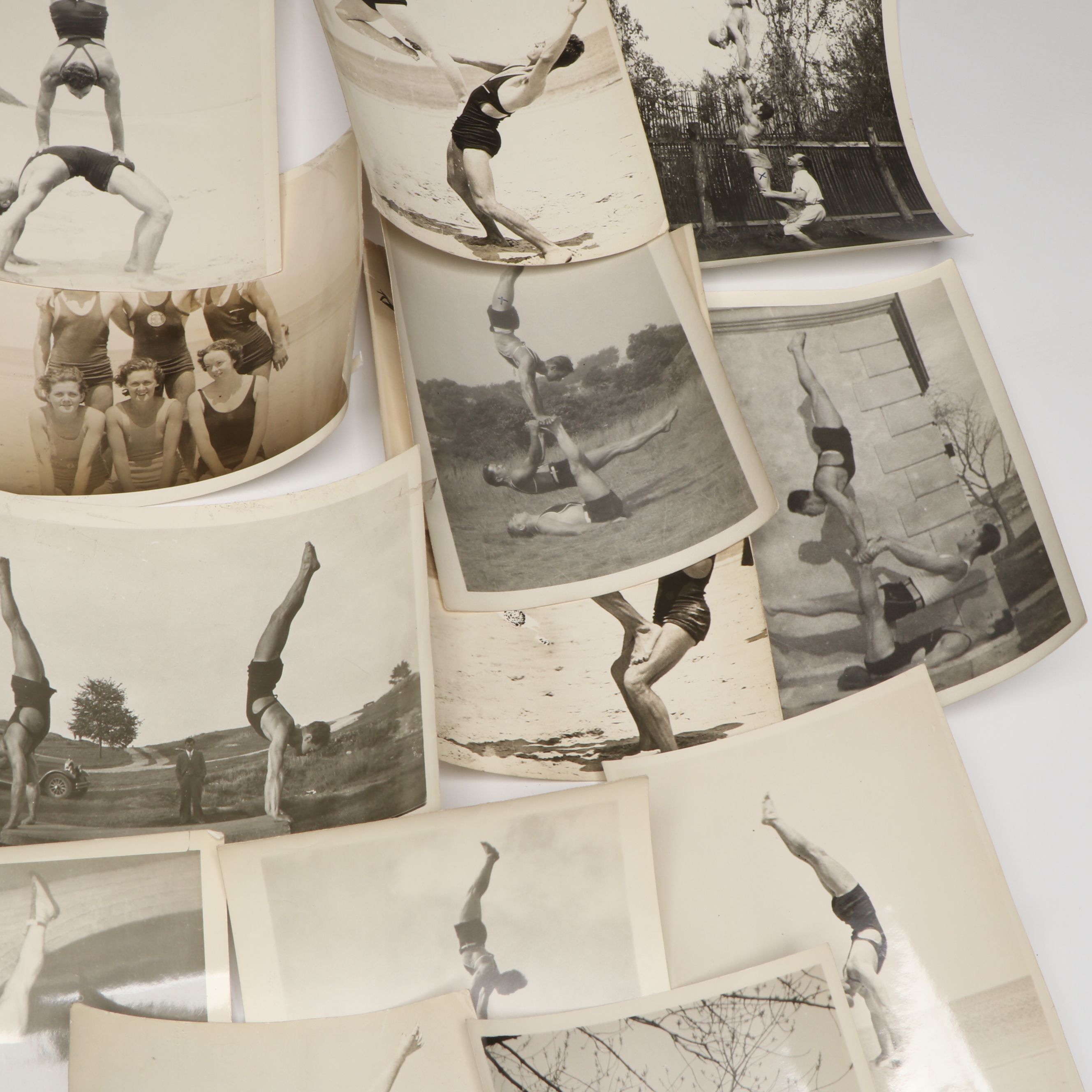 Silver Gelatin and Platinum Print Photographs of Acrobat Team, 1930s | EBTH