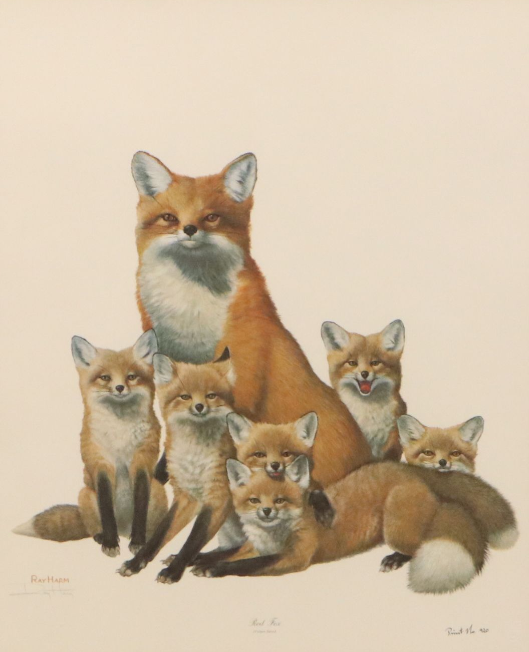 Ray Harm Offset Lithograph "Red Fox," Late 20th Century | EBTH
