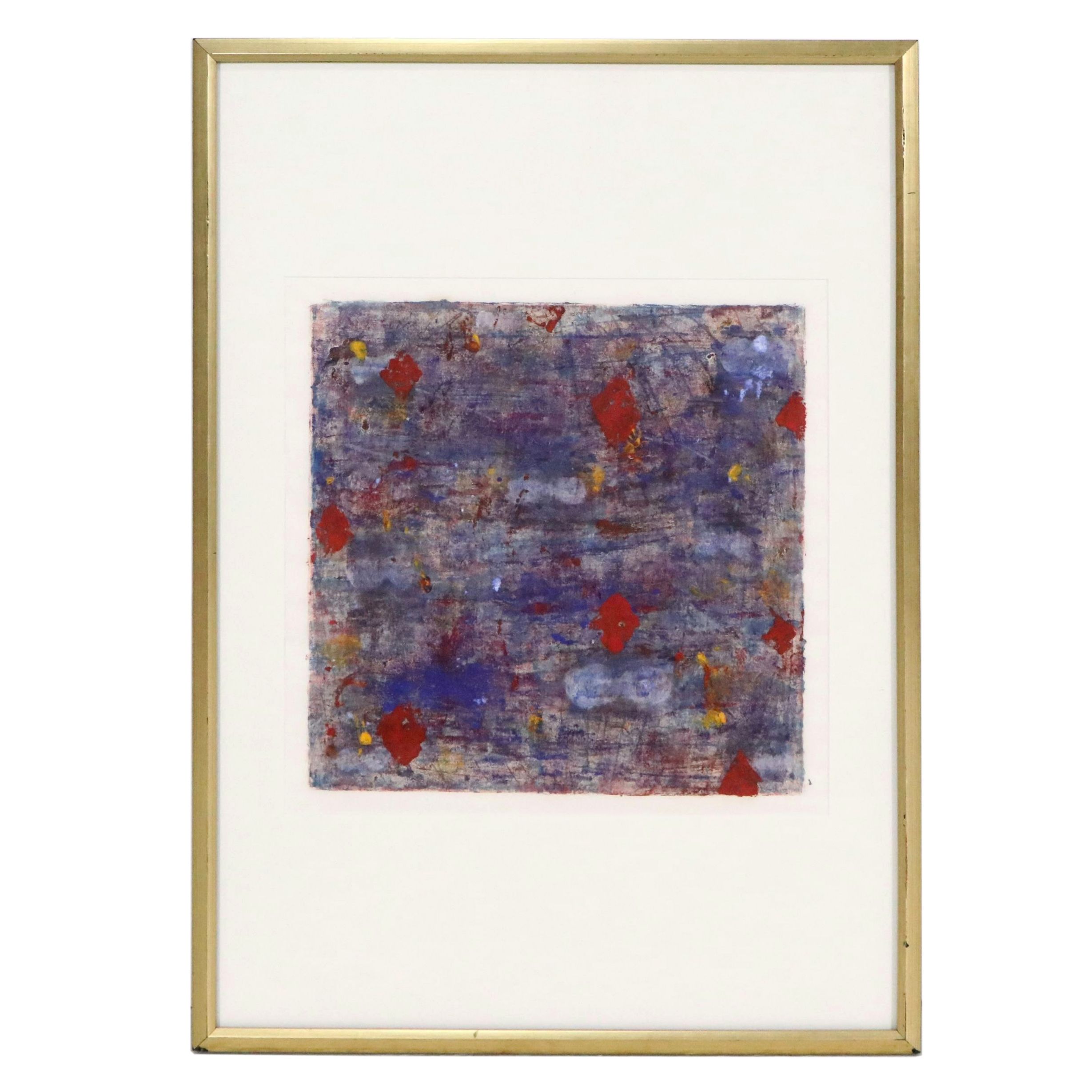 Amanda Block Abstract Acrylic Painting "Expanding Red," 1980 | EBTH