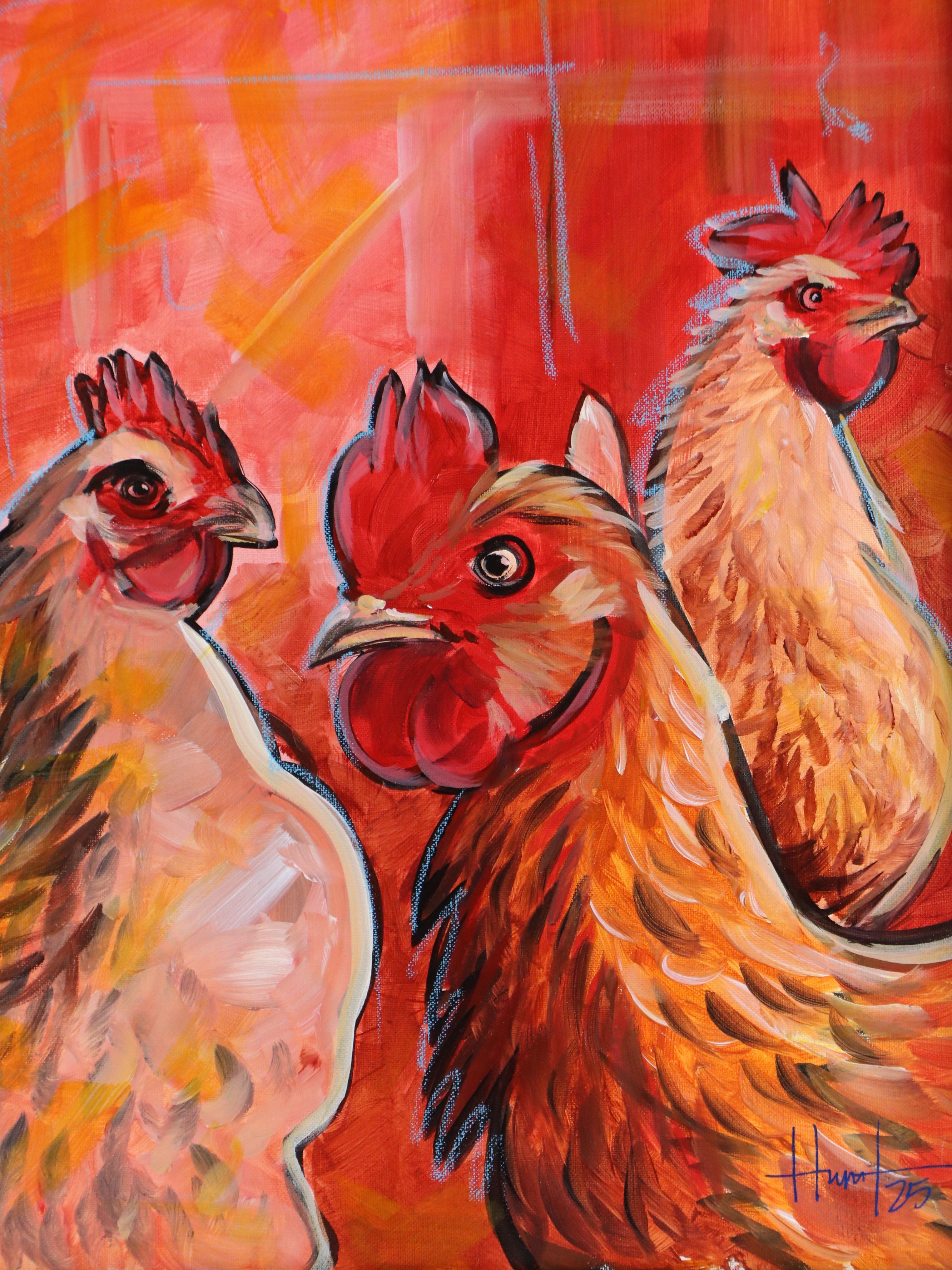 Eric Hunt Acrylic Painting "Three Kings," 2025 | EBTH