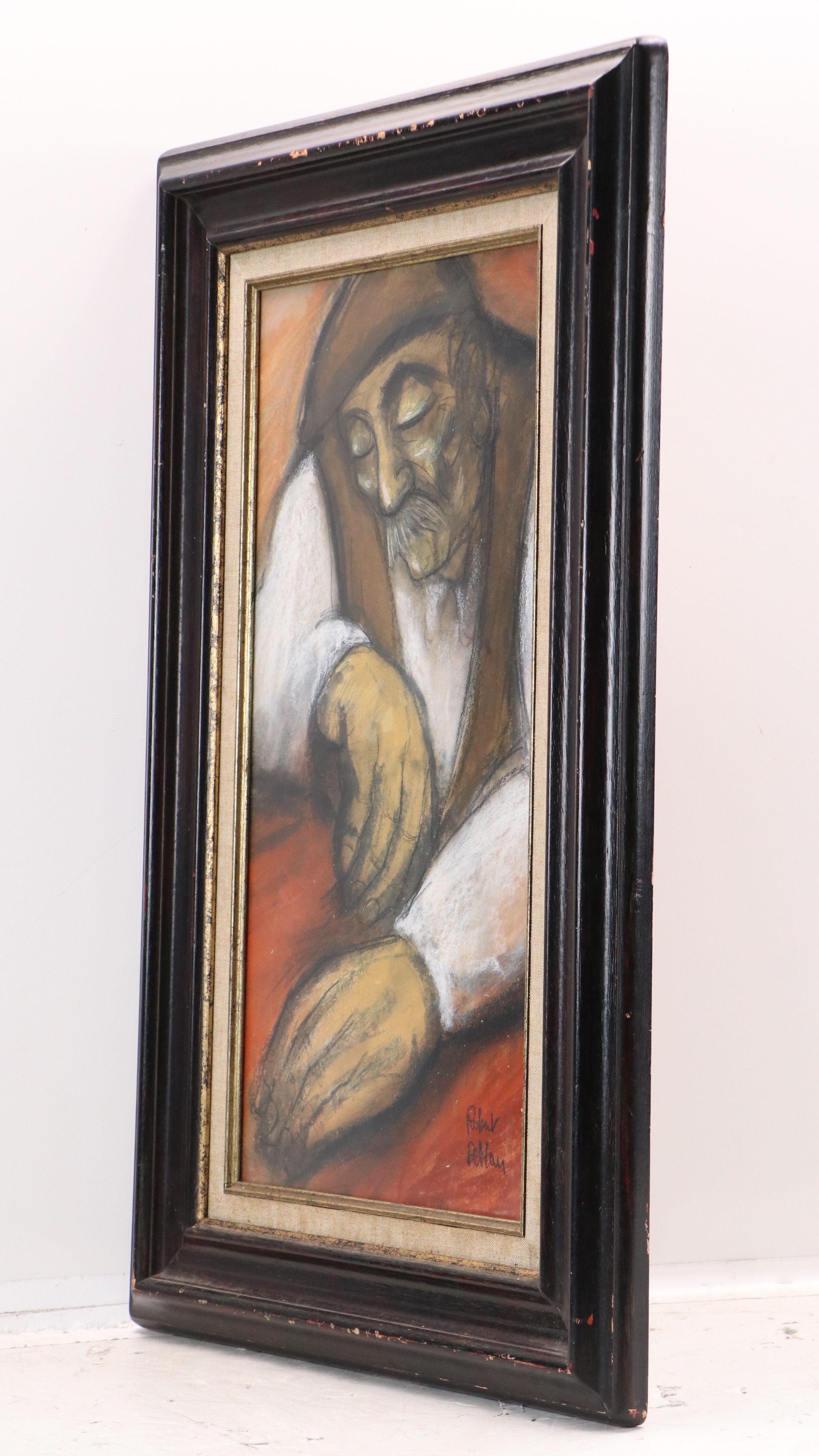 Robert DeMan Pastel Drawing of Man | EBTH