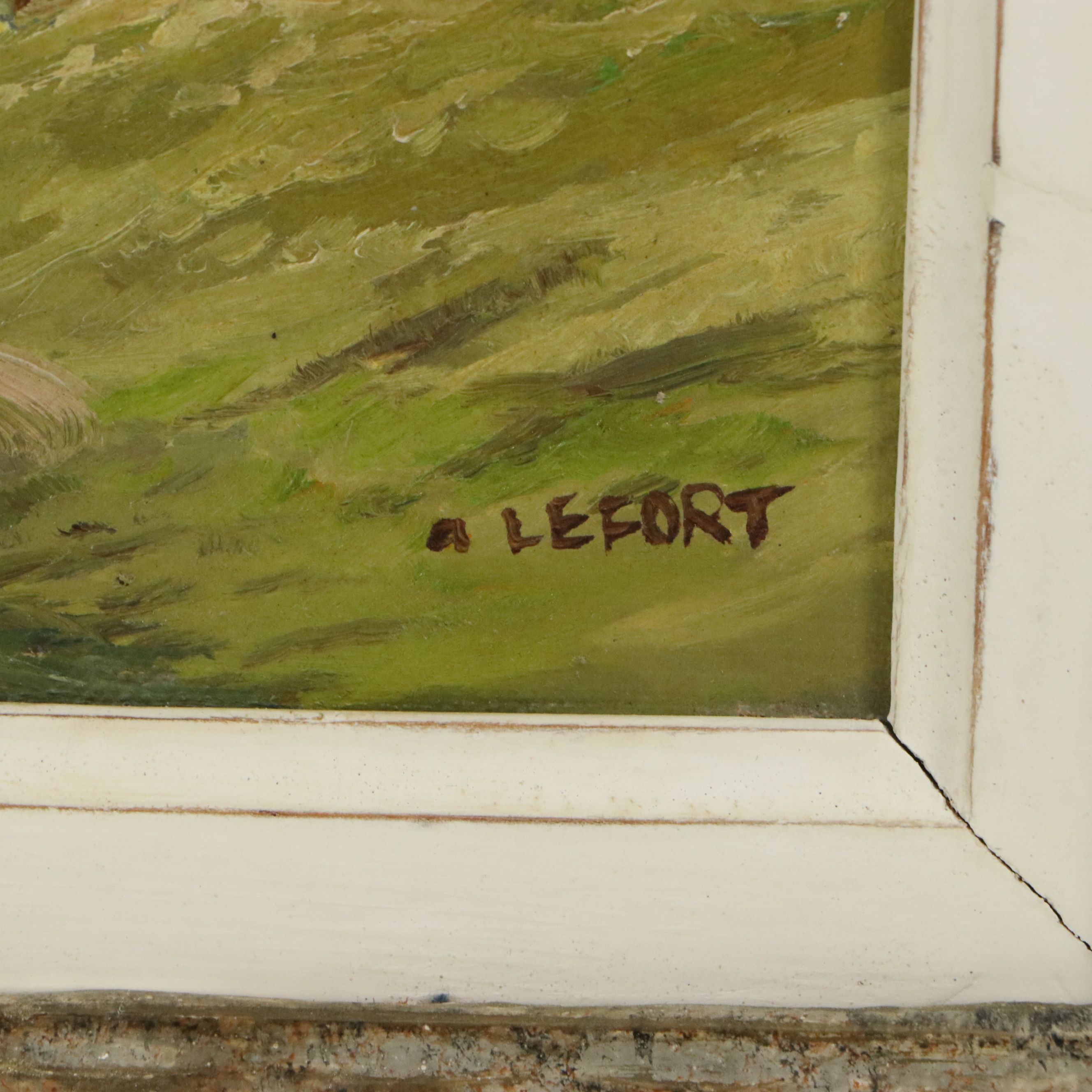 Alex Lefort Oil Painting of Rural Road, Early to Mid-20th Century | EBTH