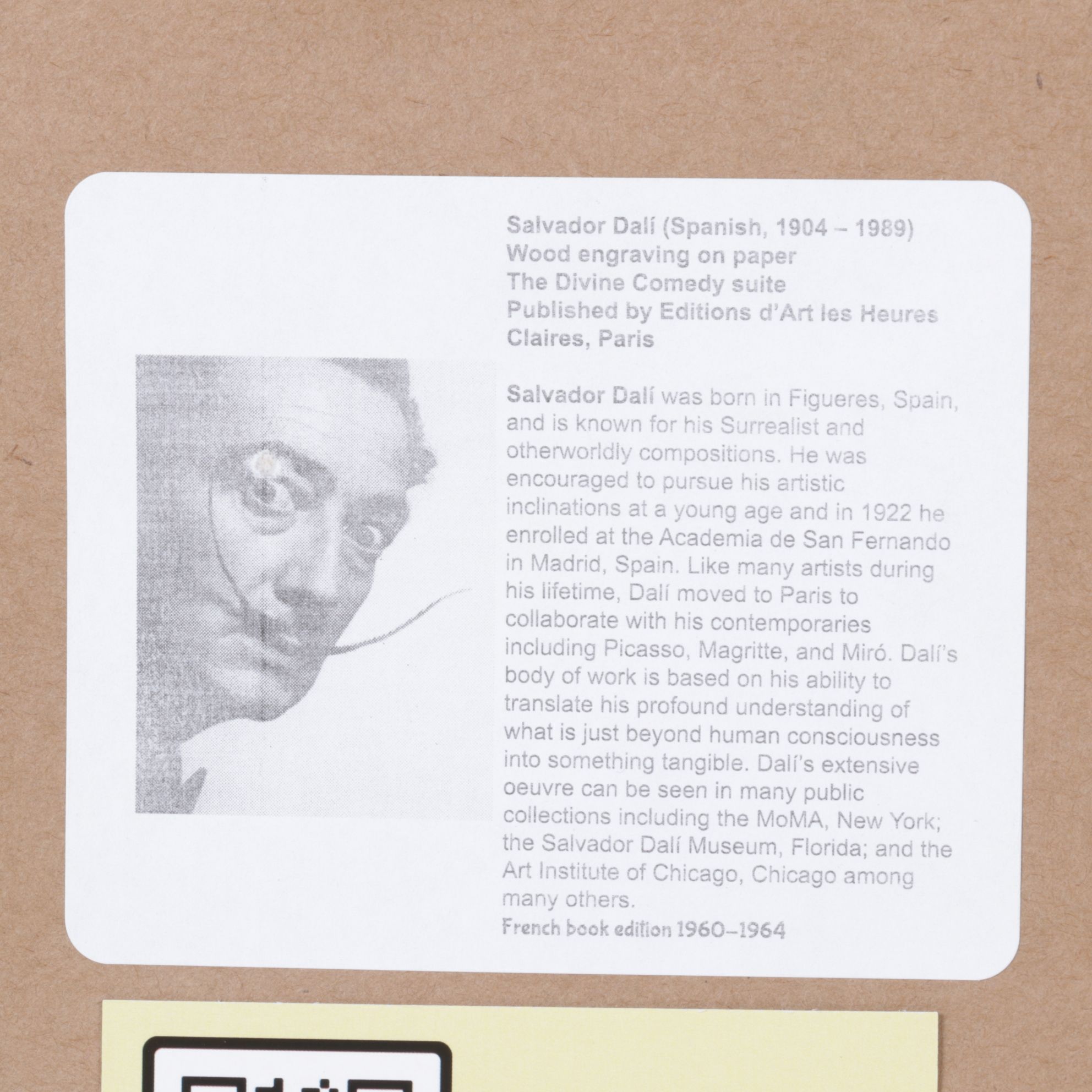 Salvador Dalí Wood Engraving "L'Échelle mystique," 1960 - 1964 | EBTH