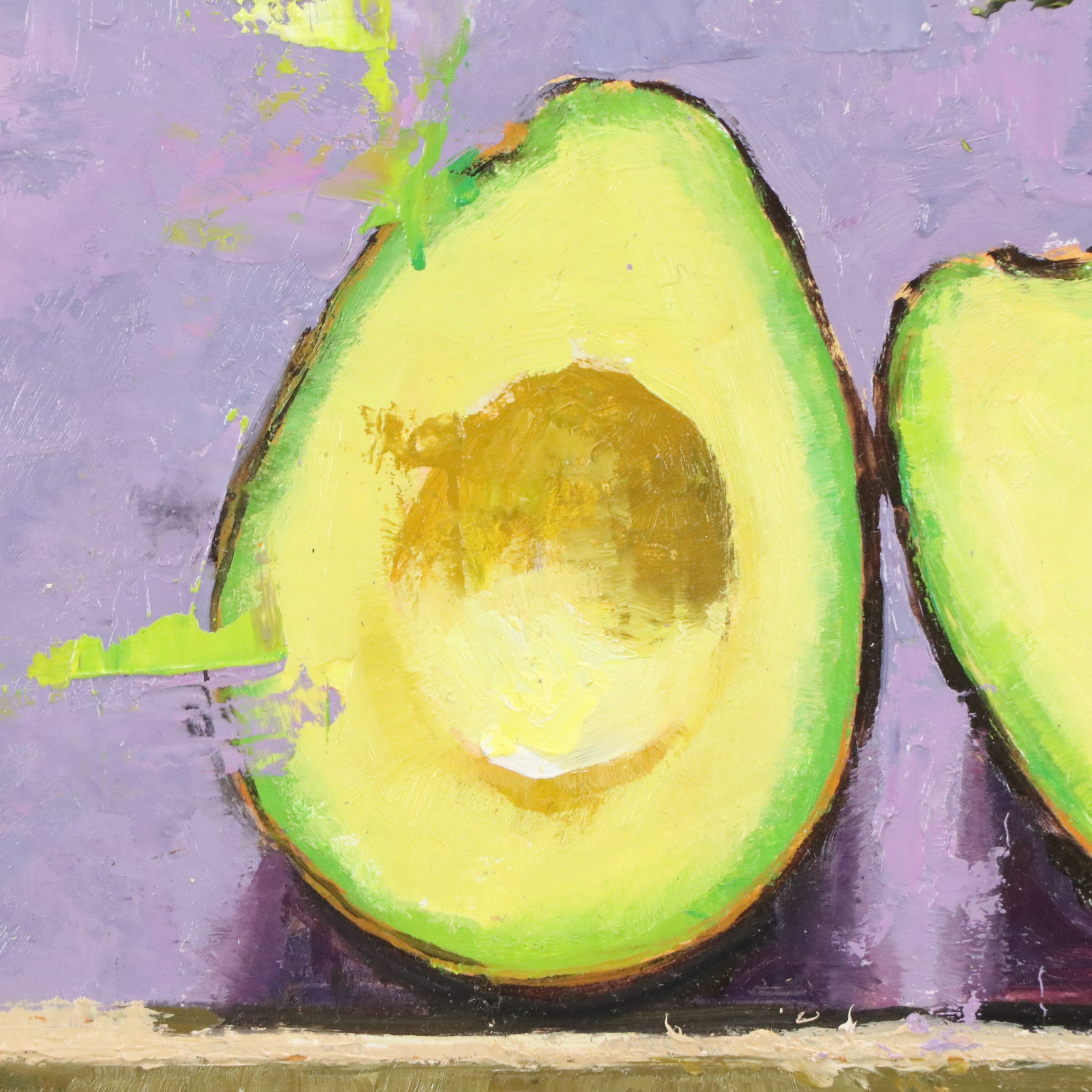 Craig Stephens Still Life Oil Painting of Avocados, 2019 | EBTH