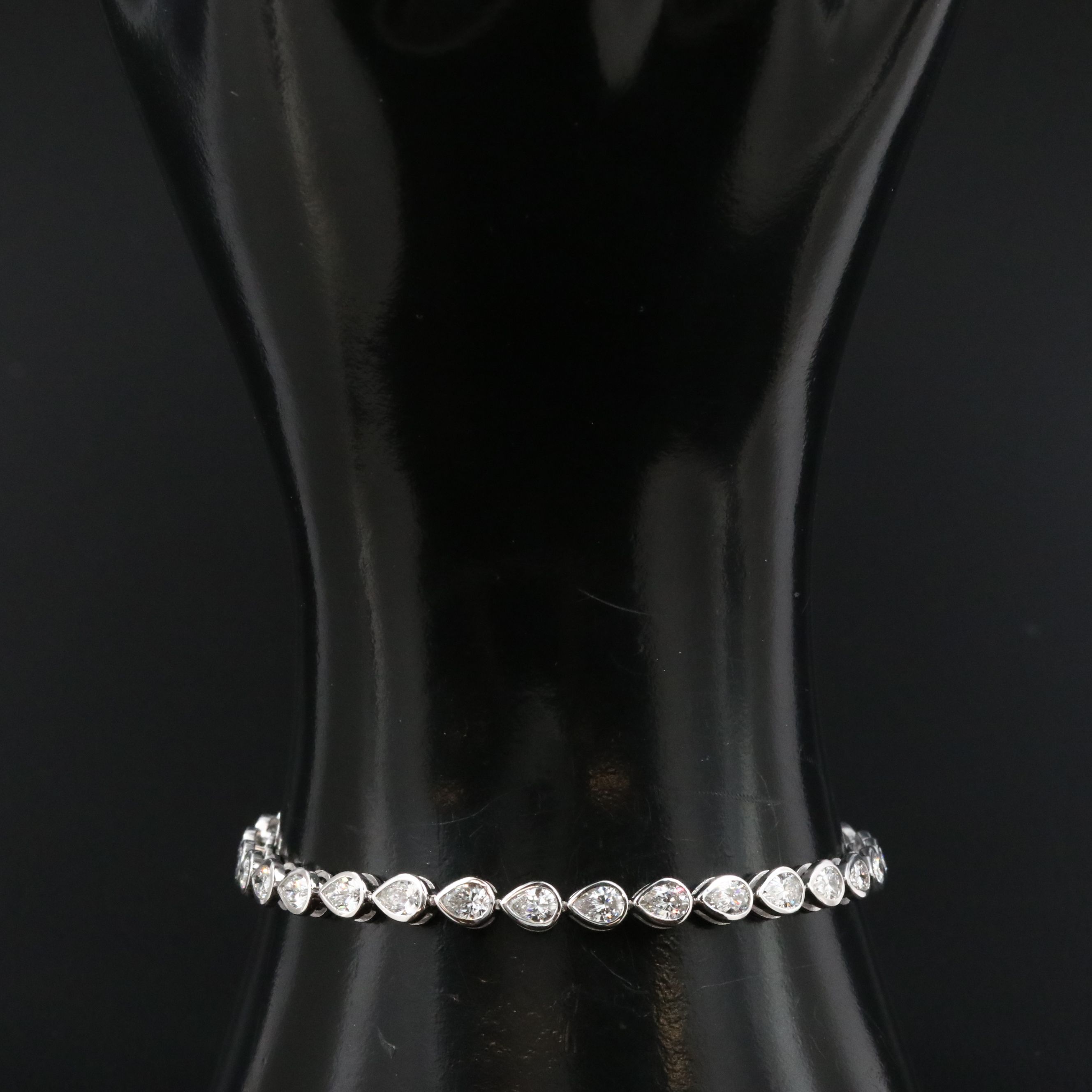 Platinum 5.50 CTW Lab Grown Diamond Bracelet | EBTH