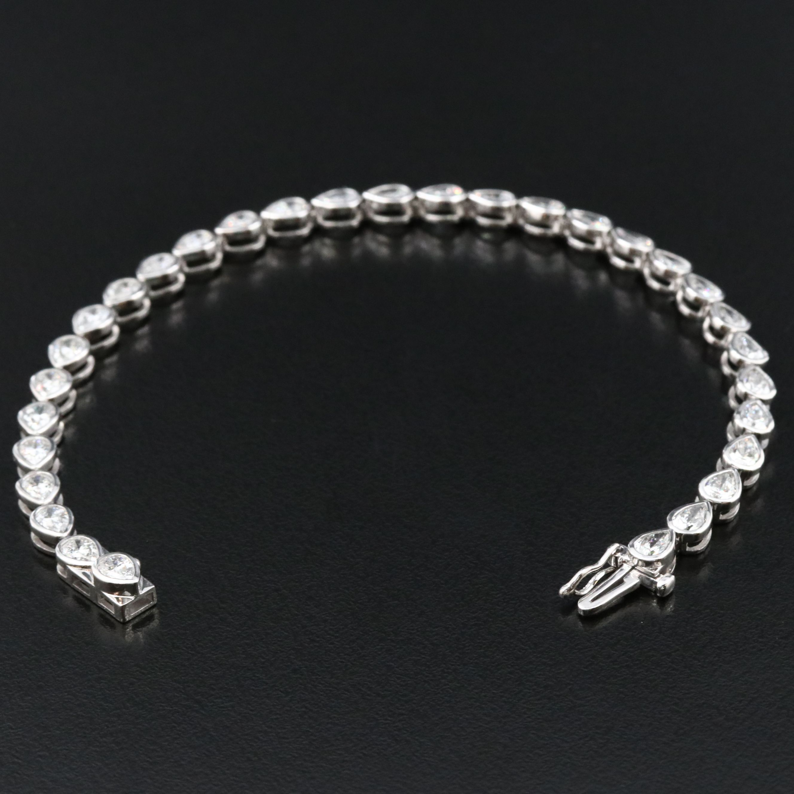 Platinum 5.50 CTW Lab Grown Diamond Bracelet | EBTH