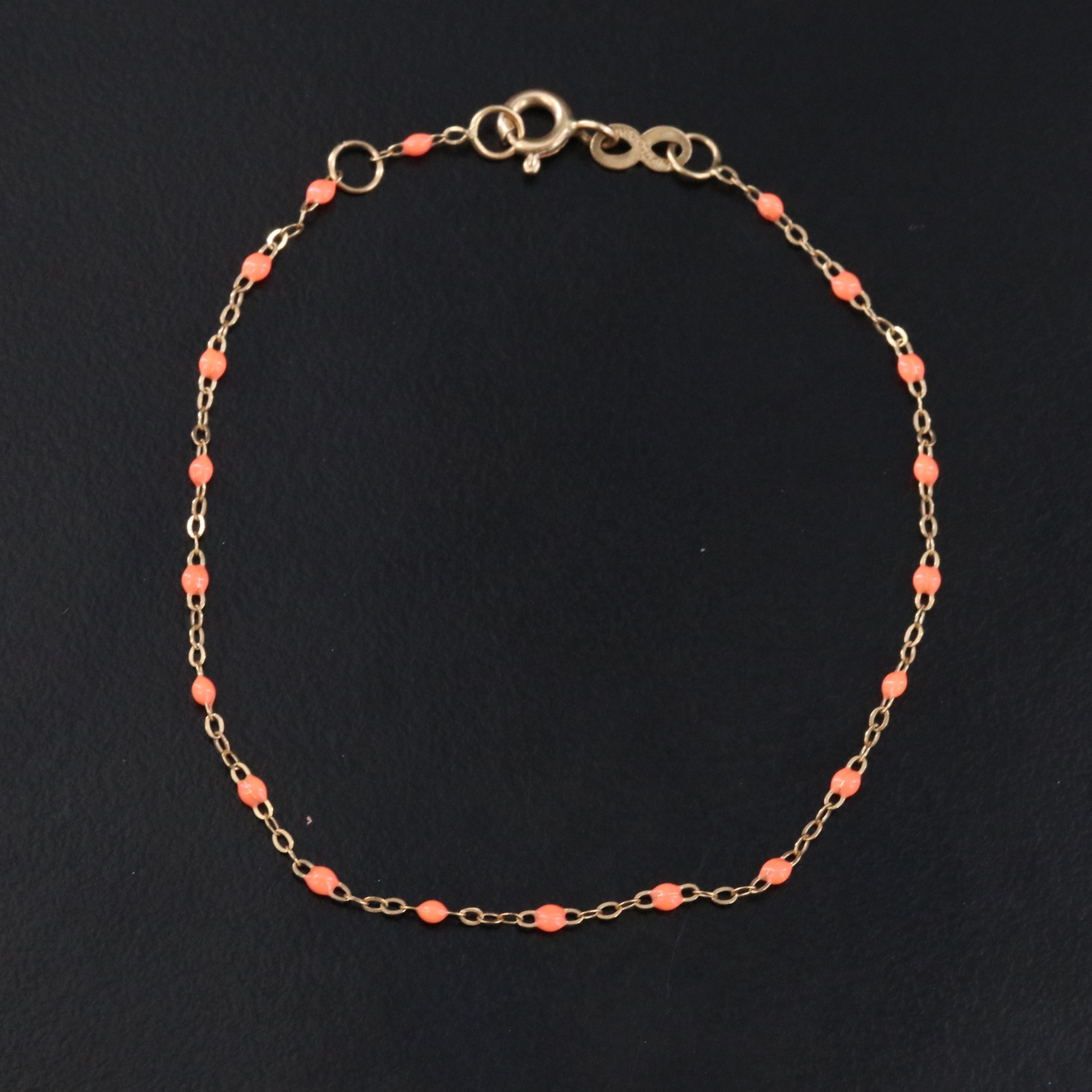 Gigi Clozeau Classic 18K Enamel Station Bracelet | EBTH