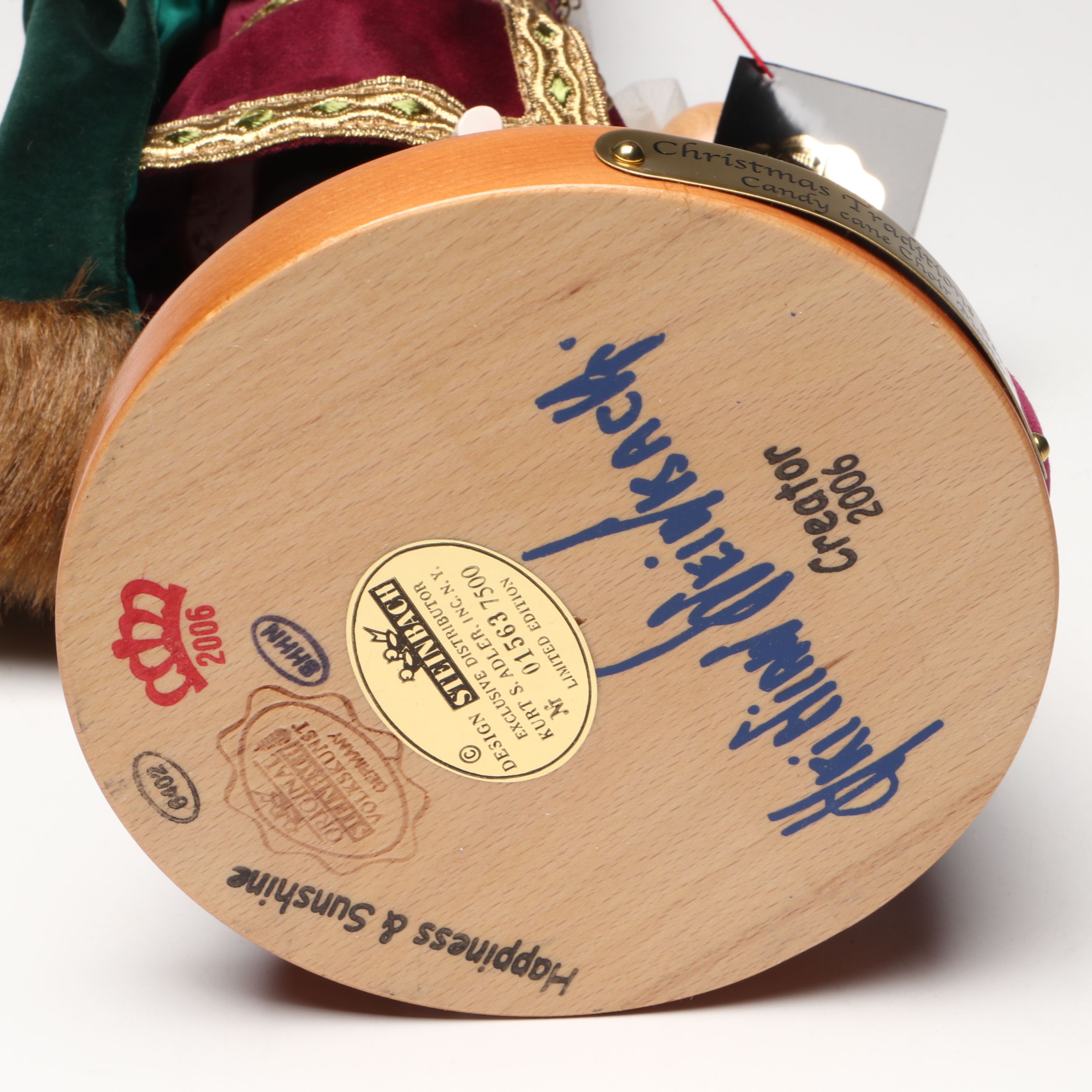 Steinbach "Candy Cane Choir Master" Signed Limited Edition Nutcracker ...