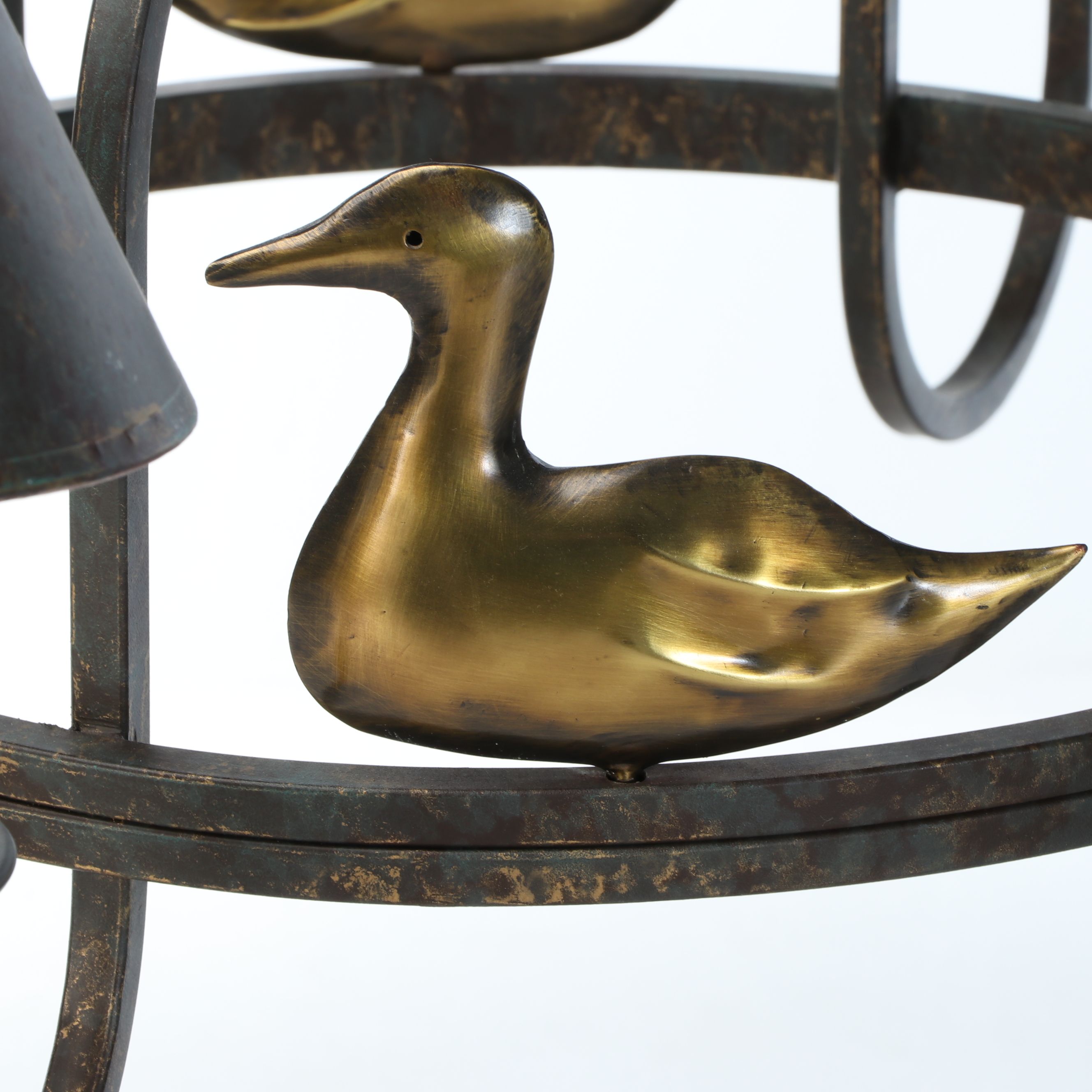 Rustic Style Iron Chandelier with Rooster, Duck and Rabbit ...