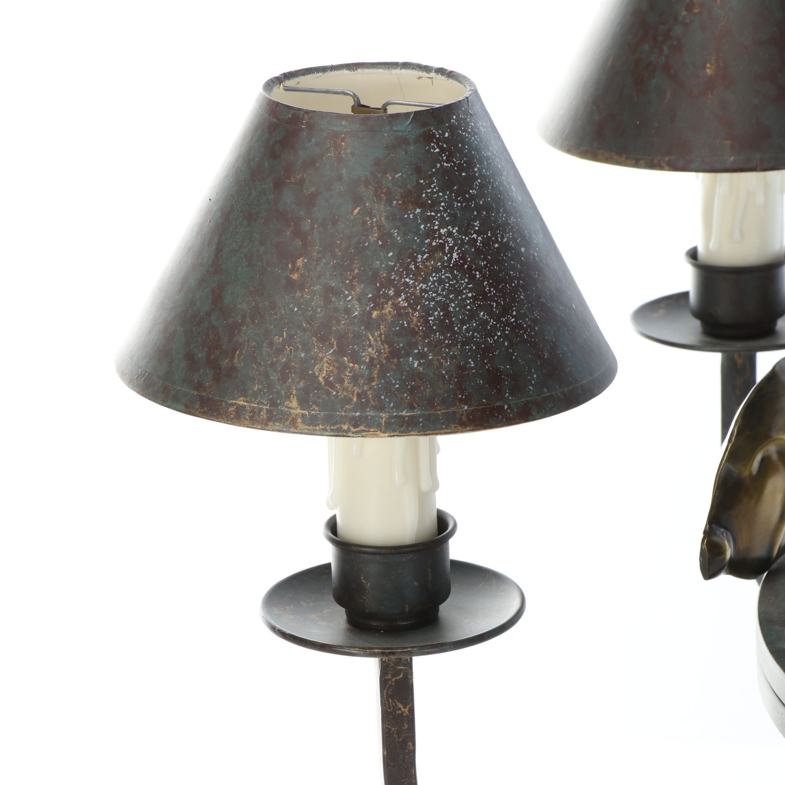 Rustic Style Iron Chandelier with Rooster, Duck and Rabbit ...