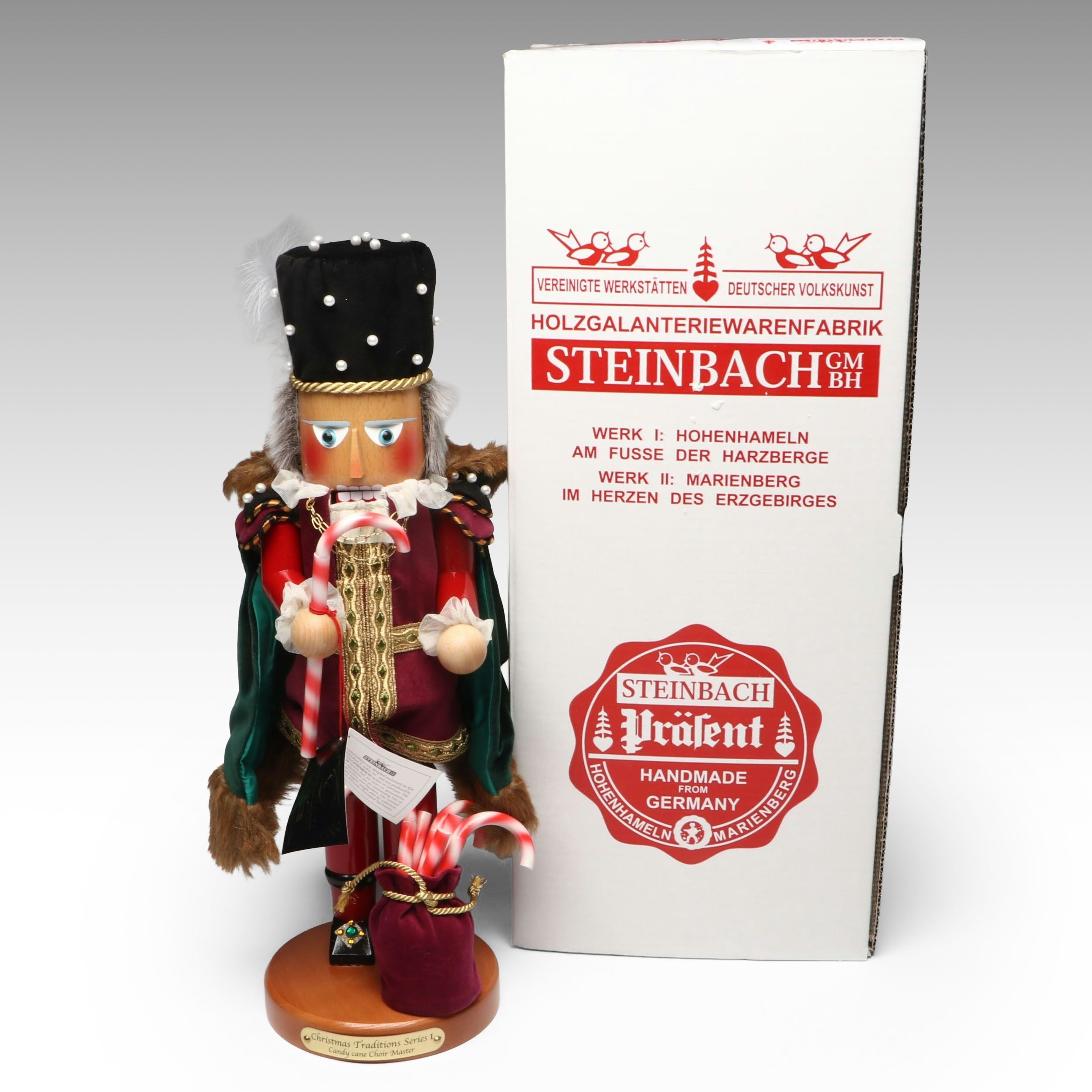 Steinbach "Candy Cane Choir Master" Signed Limited Edition Nutcracker ...