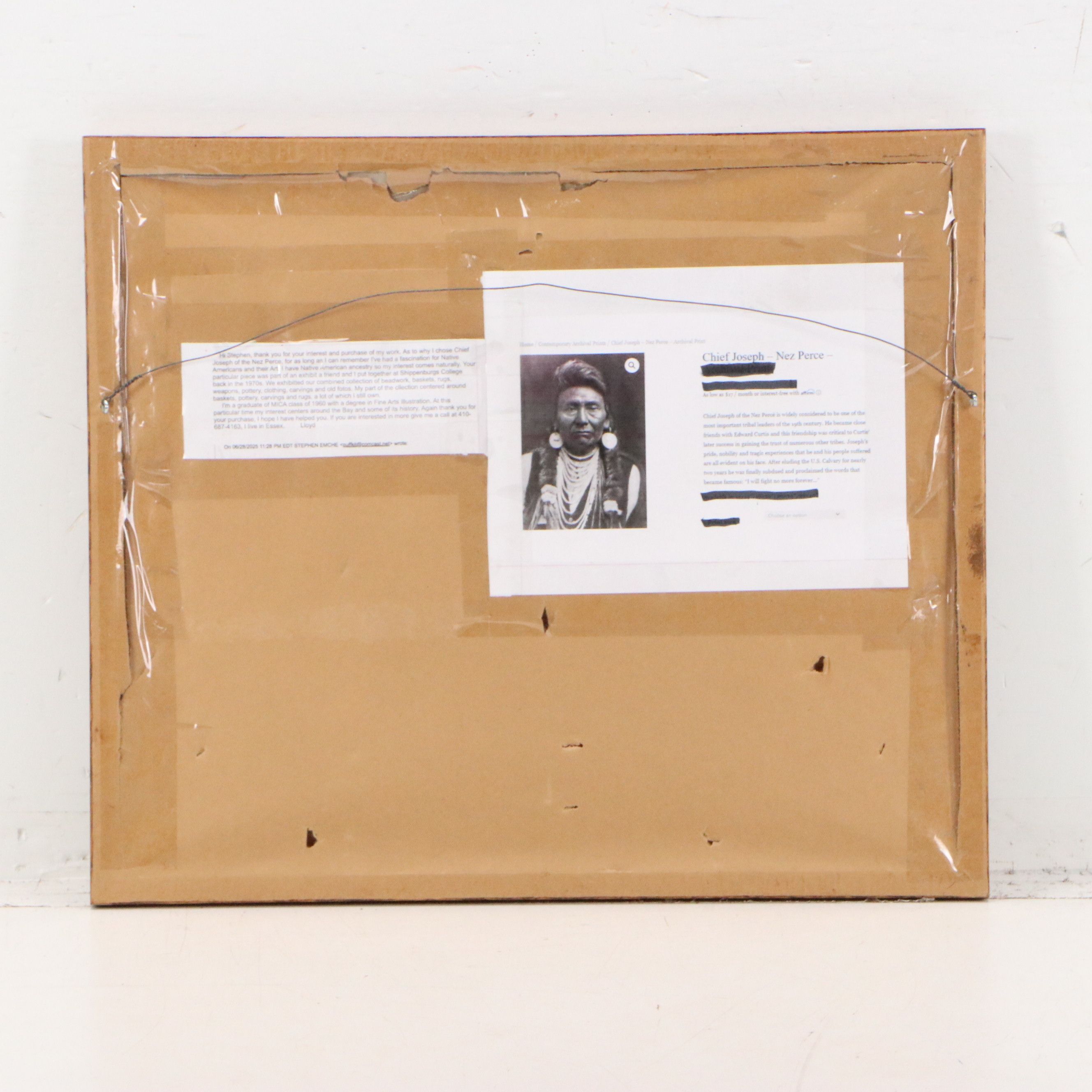 Lloyd Cargile Mixed Media Portrait of Chief Joseph | EBTH