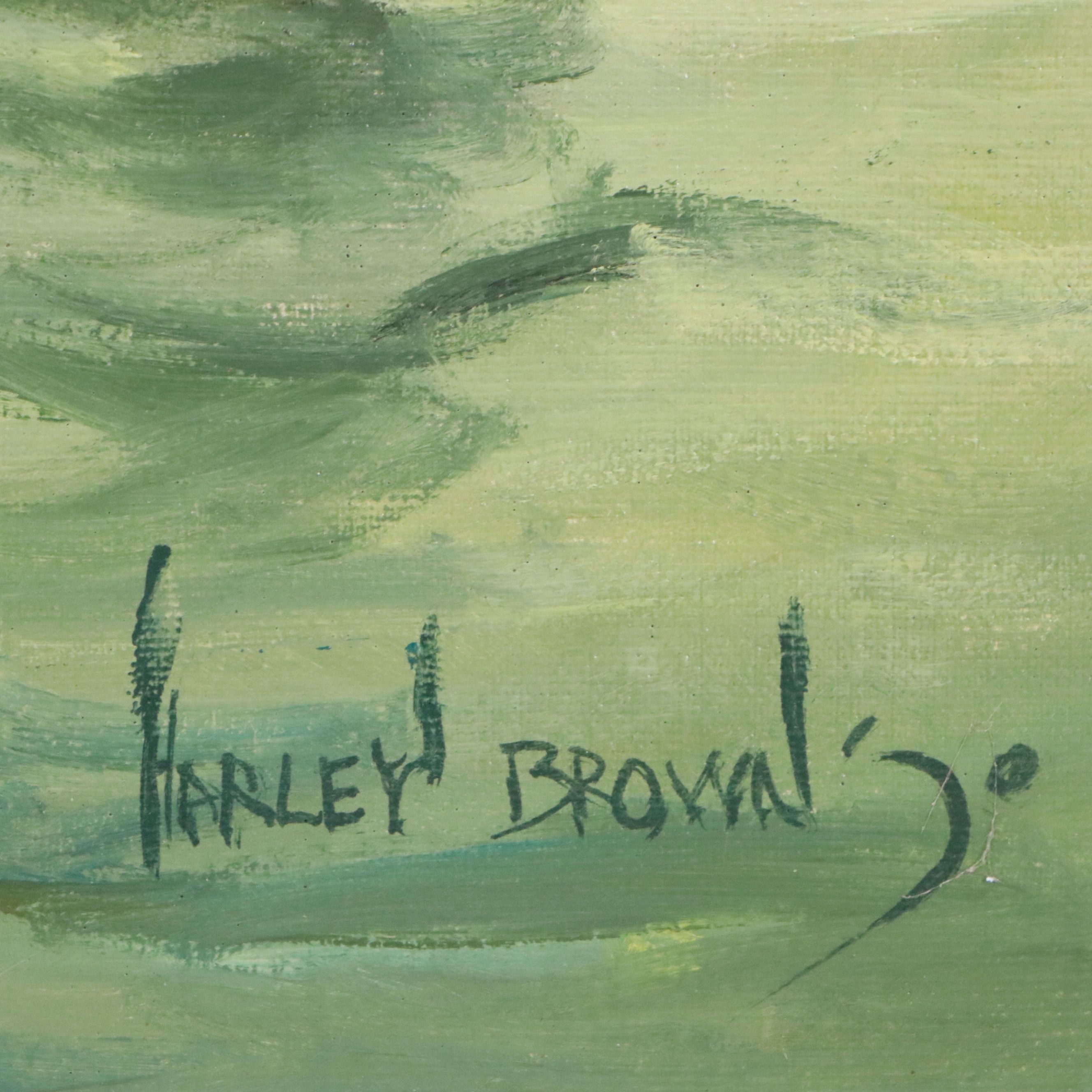 Harley Brown Oil Painting of Native American Chief on Horseback | EBTH