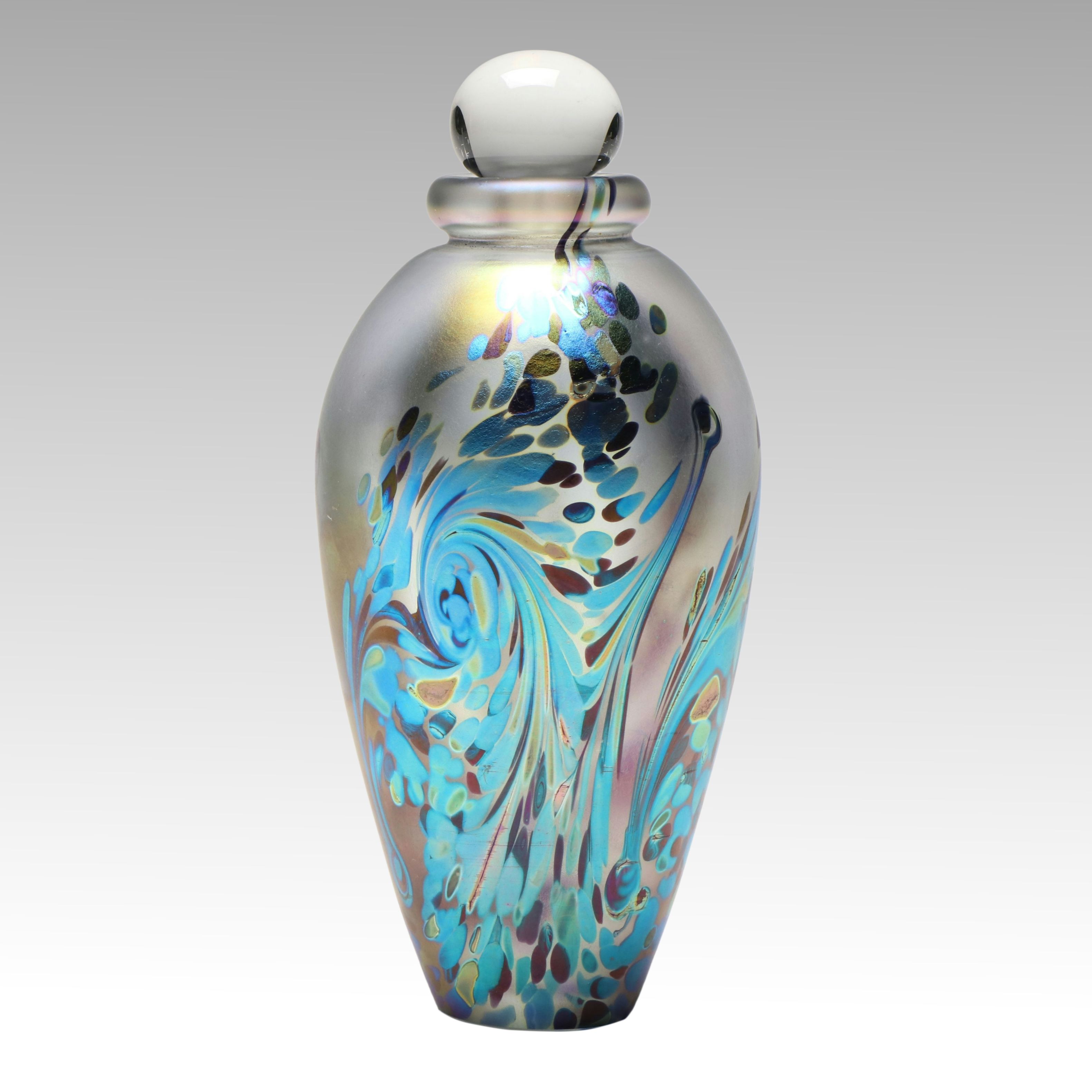 Robert Eickholt Studio Art Glass Perfume Bottle, 2005 | EBTH