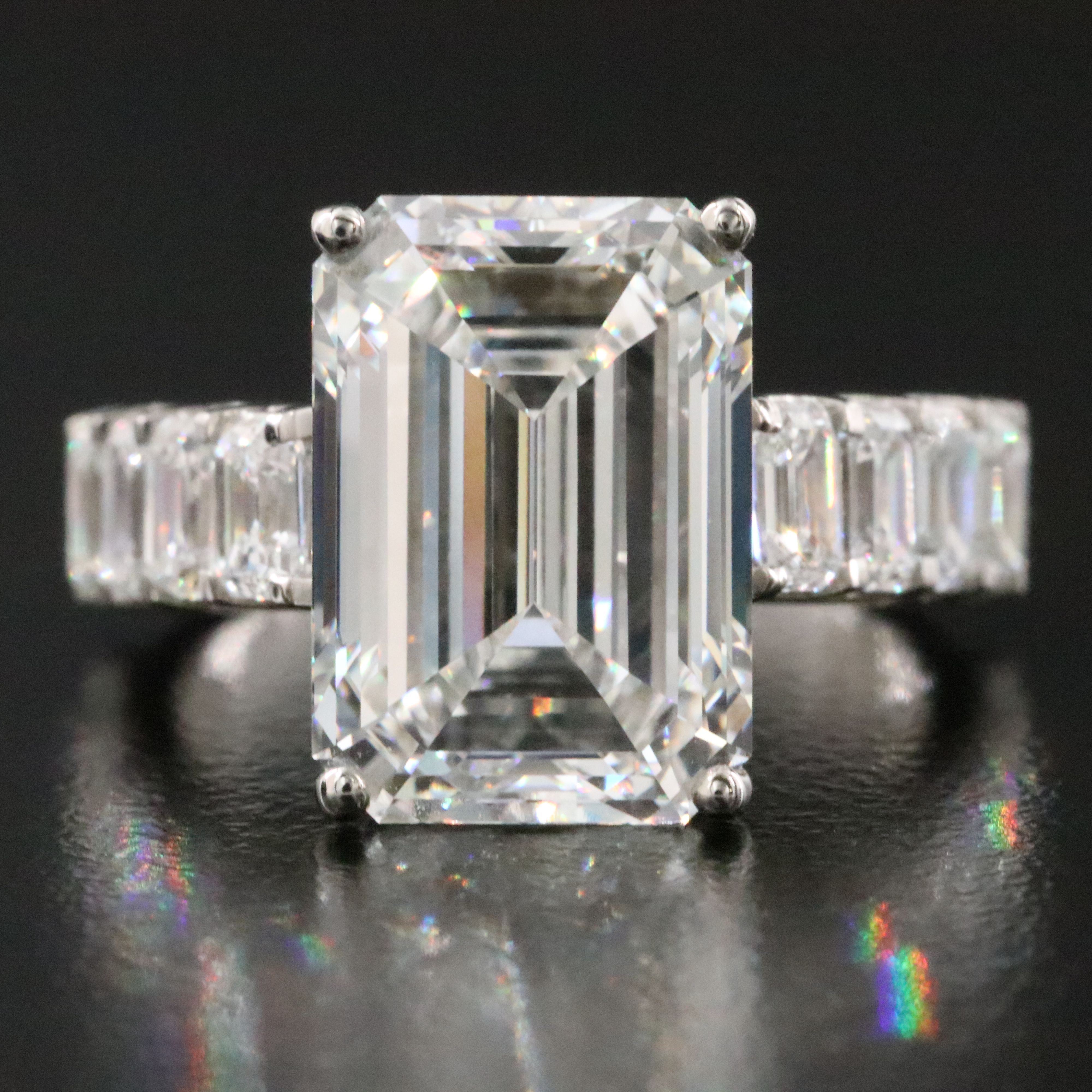 Platinum 9.70 CTW Lab Grown Diamond Ring with IGI Report | EBTH