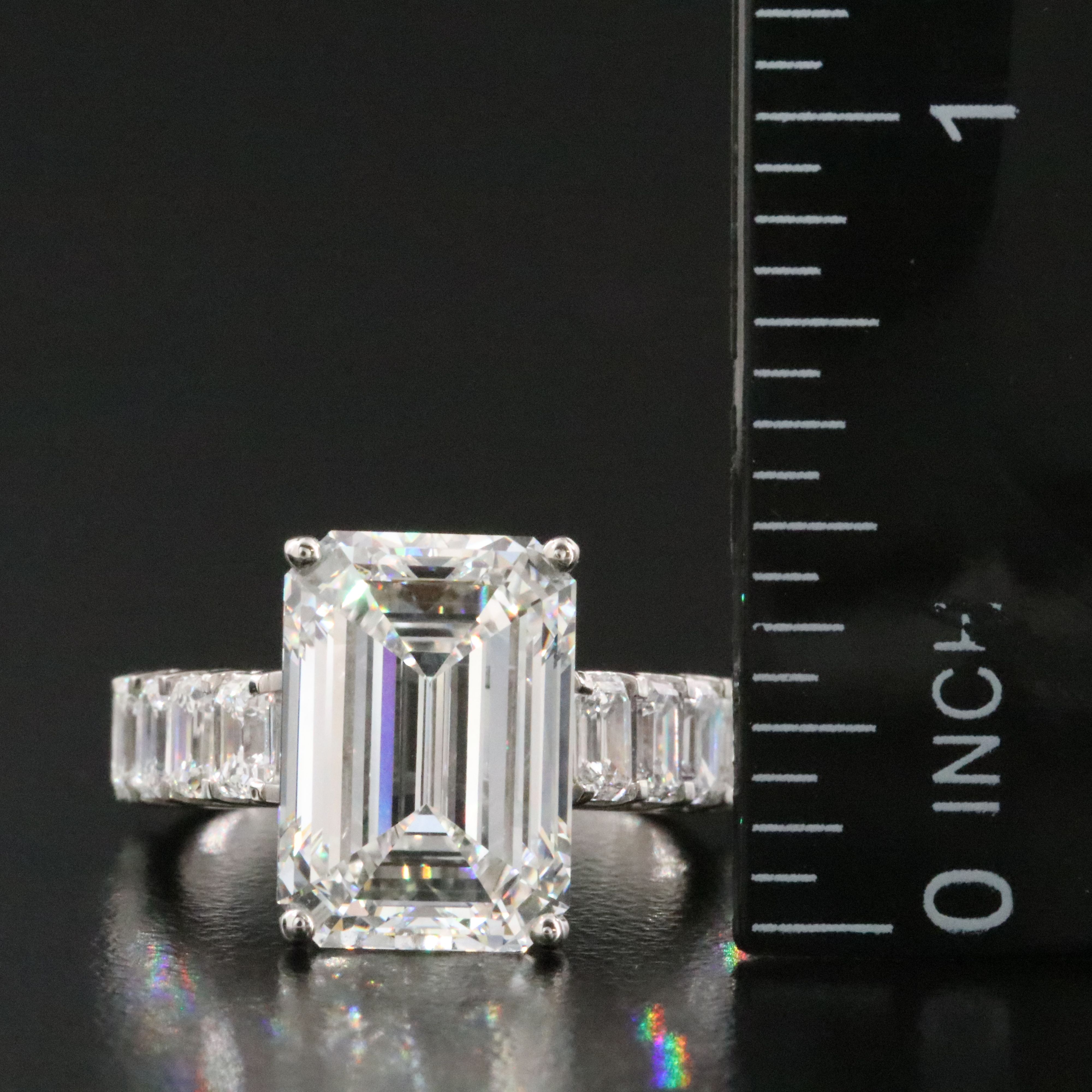 Platinum 9.70 CTW Lab Grown Diamond Ring with IGI Report | EBTH