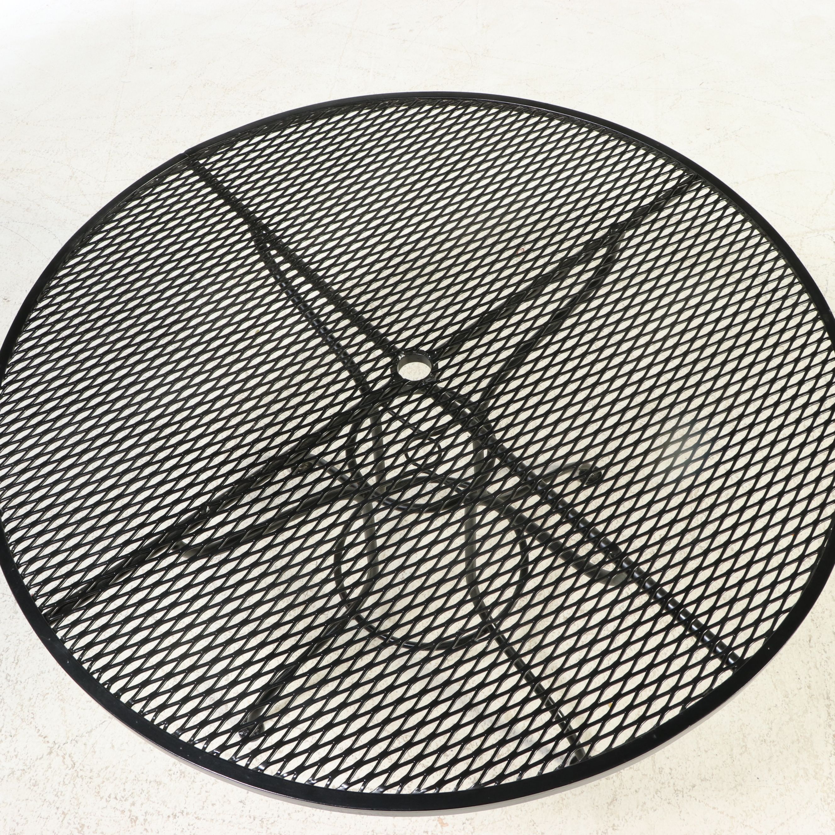 Tempestini for Salterini MCM Wrought Iron Patio Dining Table with ...