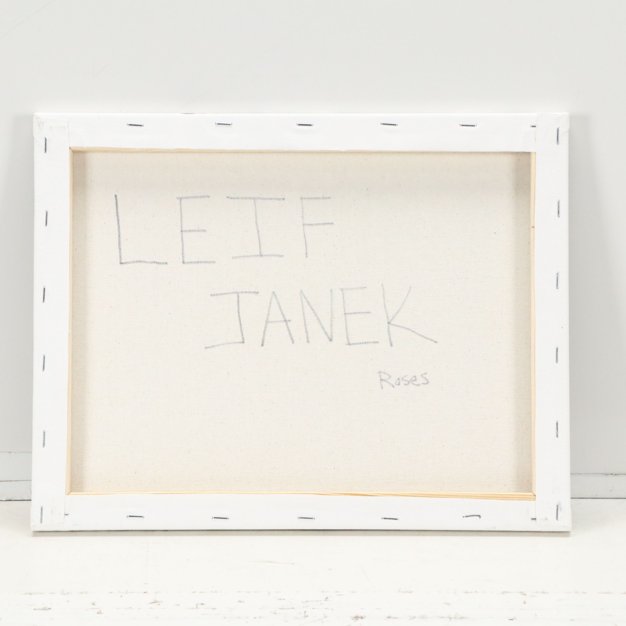 Leif Janek Abstract Acrylic Painting "Roses," 21st Century | EBTH